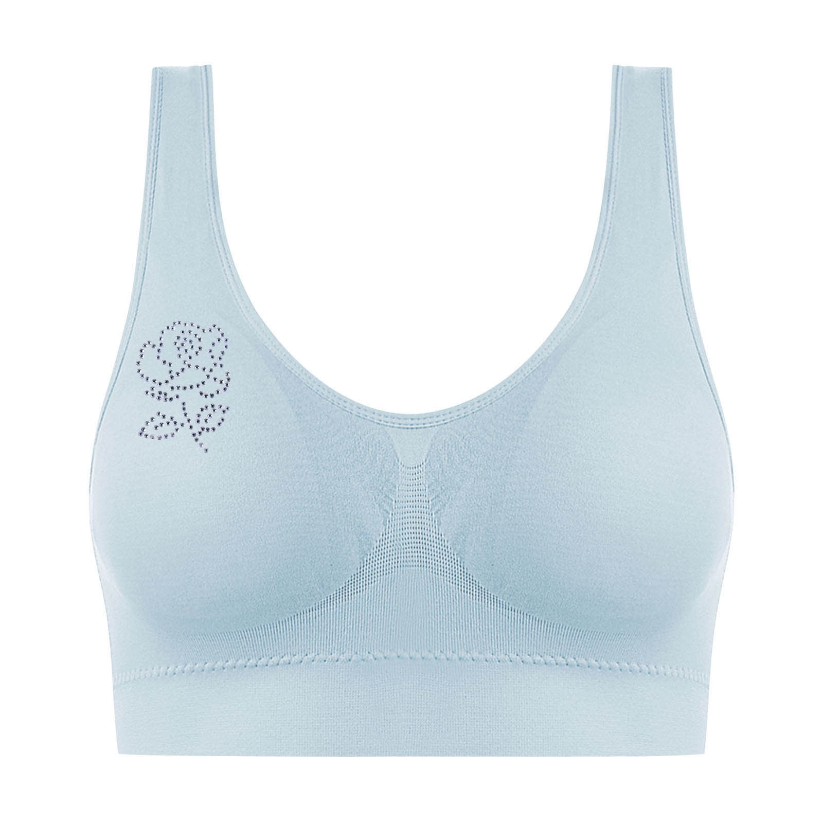 AINIYS Cleavage Bra Seamless Soft Cup Bra Women's Wide Straps Sports ...