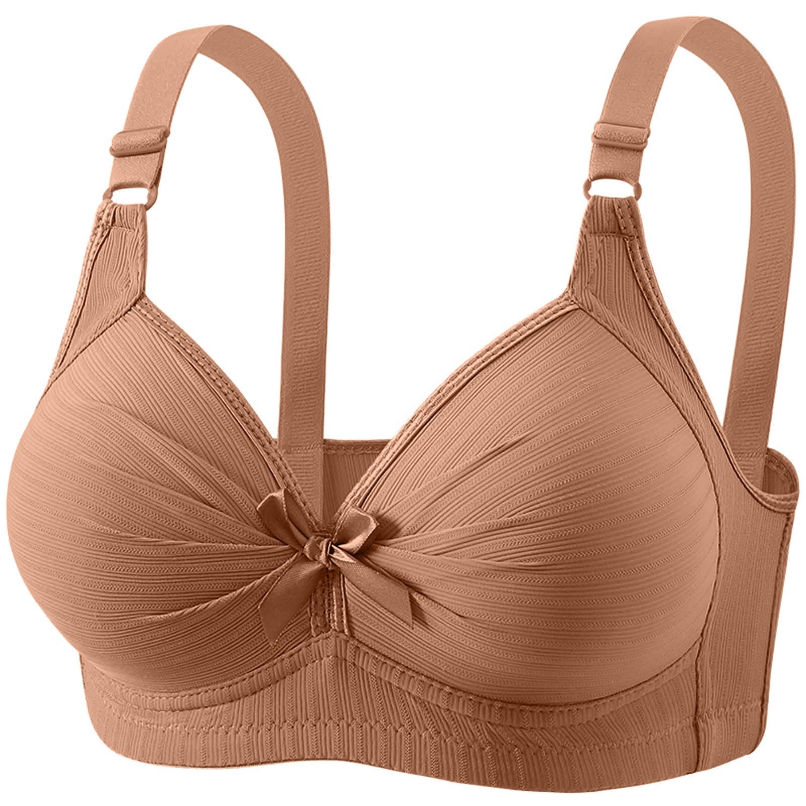 AINIYS Front Closure Bras for Women Plus Size Print No Underwire Solid ...