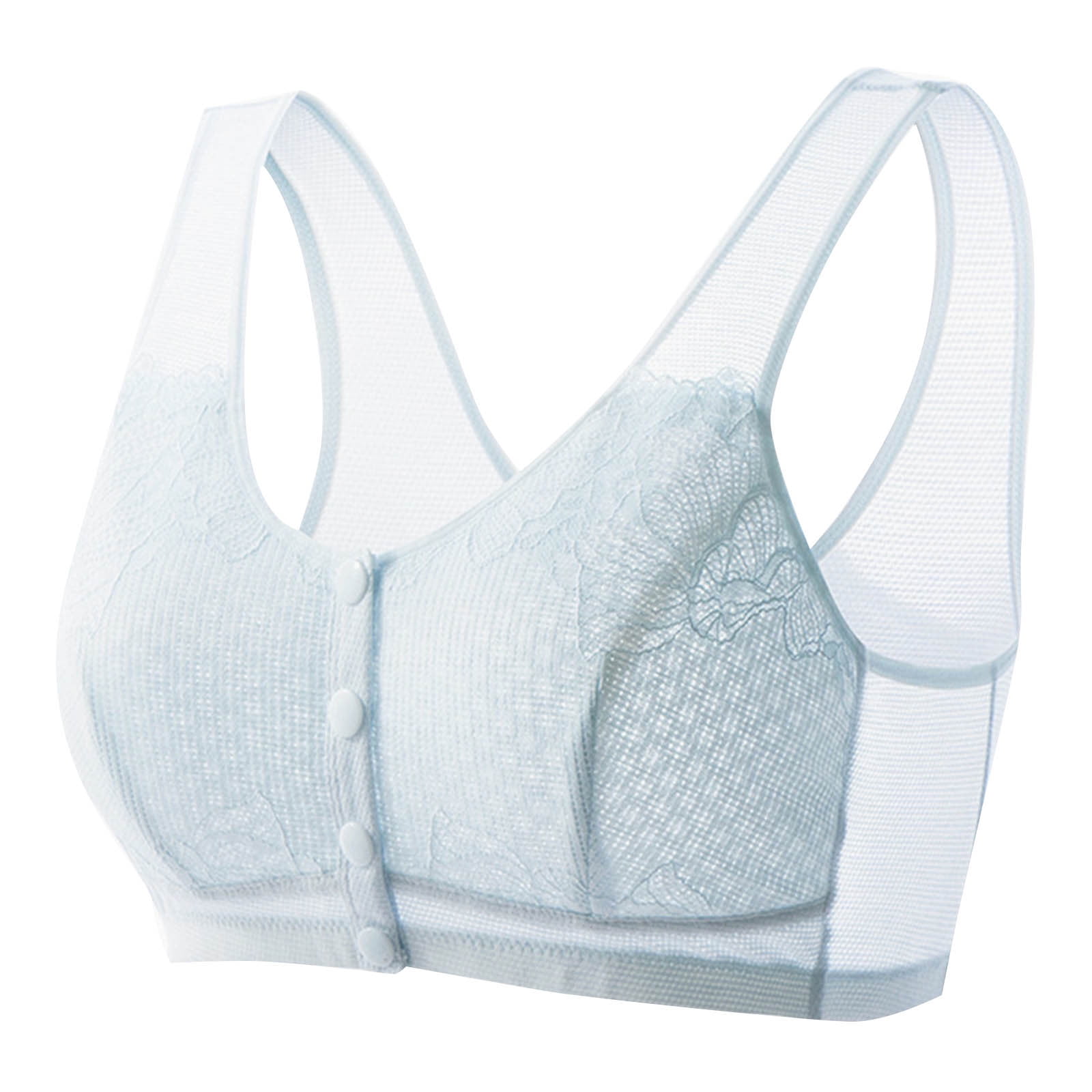 AINIYS Front Closure Thin Fabric Bralettes Soft Cup Bra Wireless Secure ...