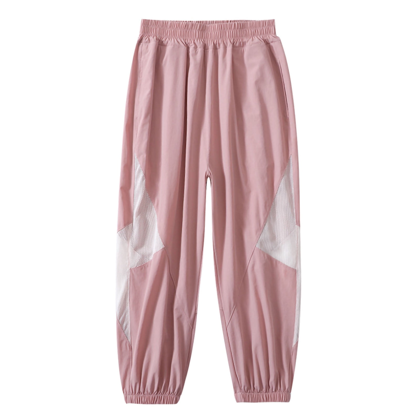 AINIYS Girls Kids Color Block Lantern Elastic Cuffed Pants Elastic ...