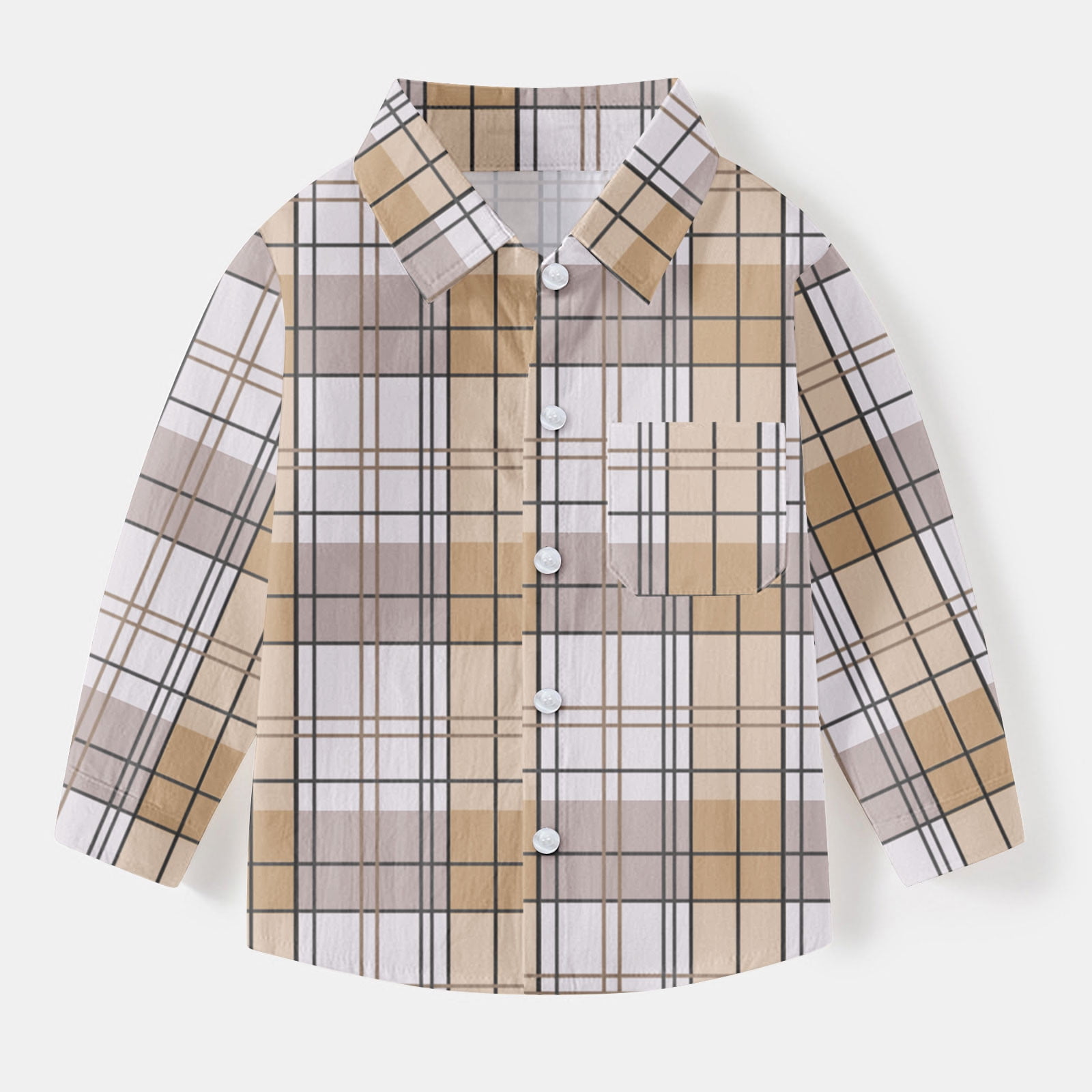 AINIYS Kids 4 Years Girls Plaid Shacket Jacket Vintage Fall and Spring ...