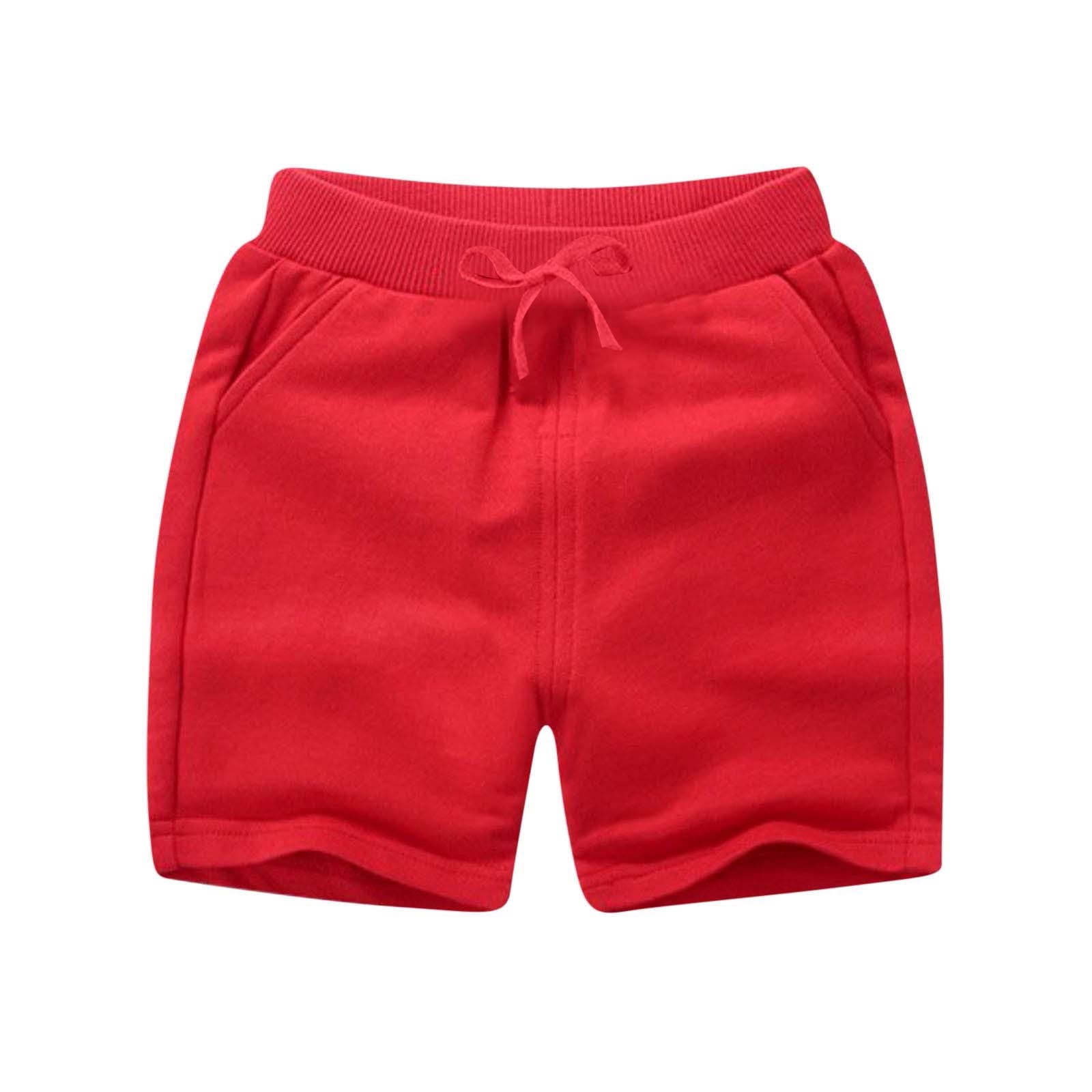 AINIYS Kids Pull On Casual Shorts Soft Knit Lightweight with Elastic ...