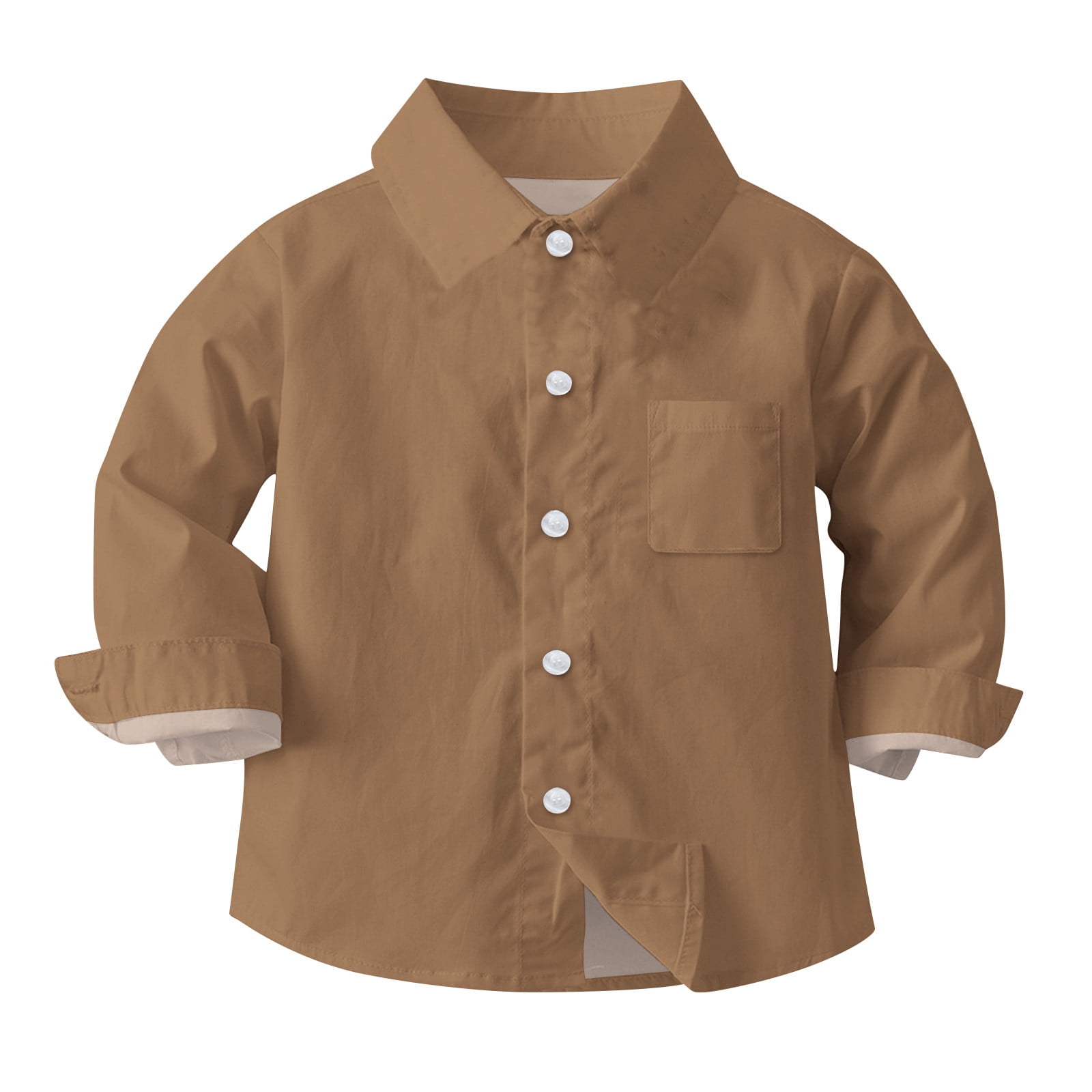 AINIYS Kids Solid Color Shacket Jacket Children Fashion Clothes Casual ...
