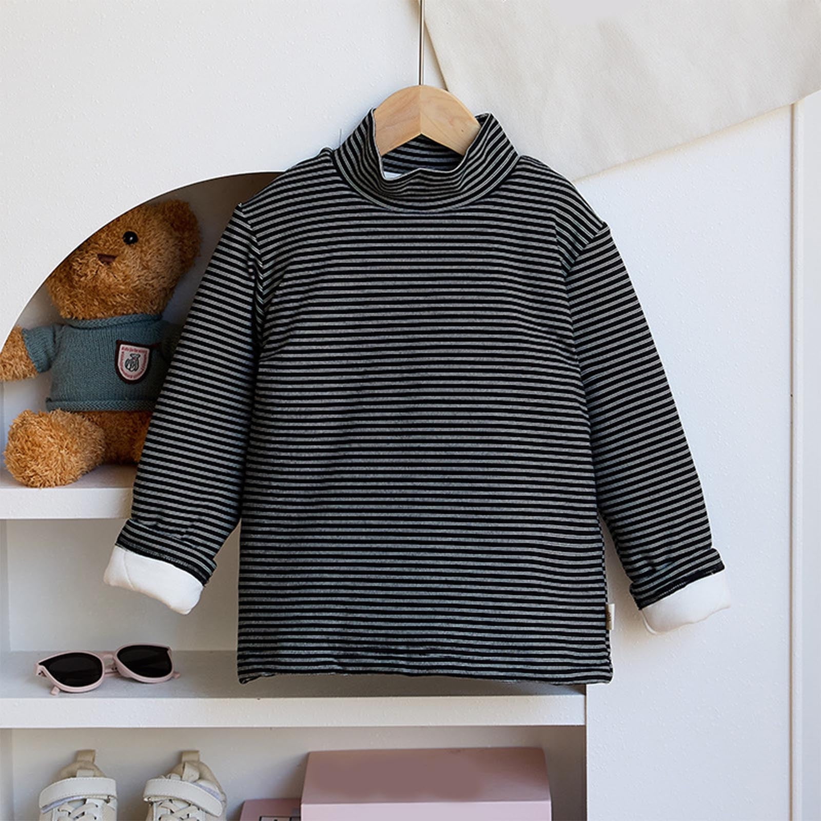 AINIYS Kids Striped Children Fashion Clothes Basic Padded Thick Warm ...