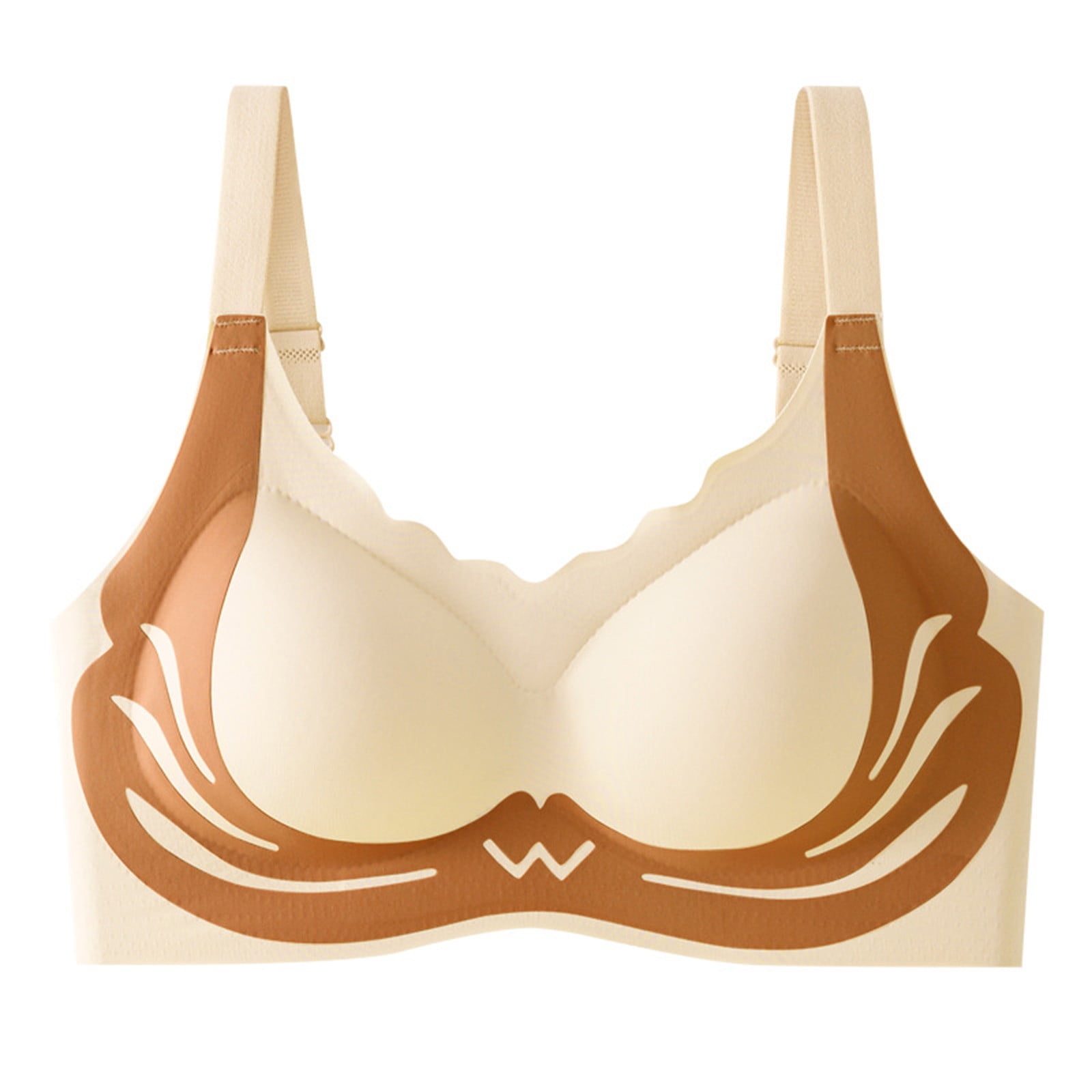 AINIYS Lightweight T-Shirt Bra Seamless Soft Cup Bra Wireless Lift and ...