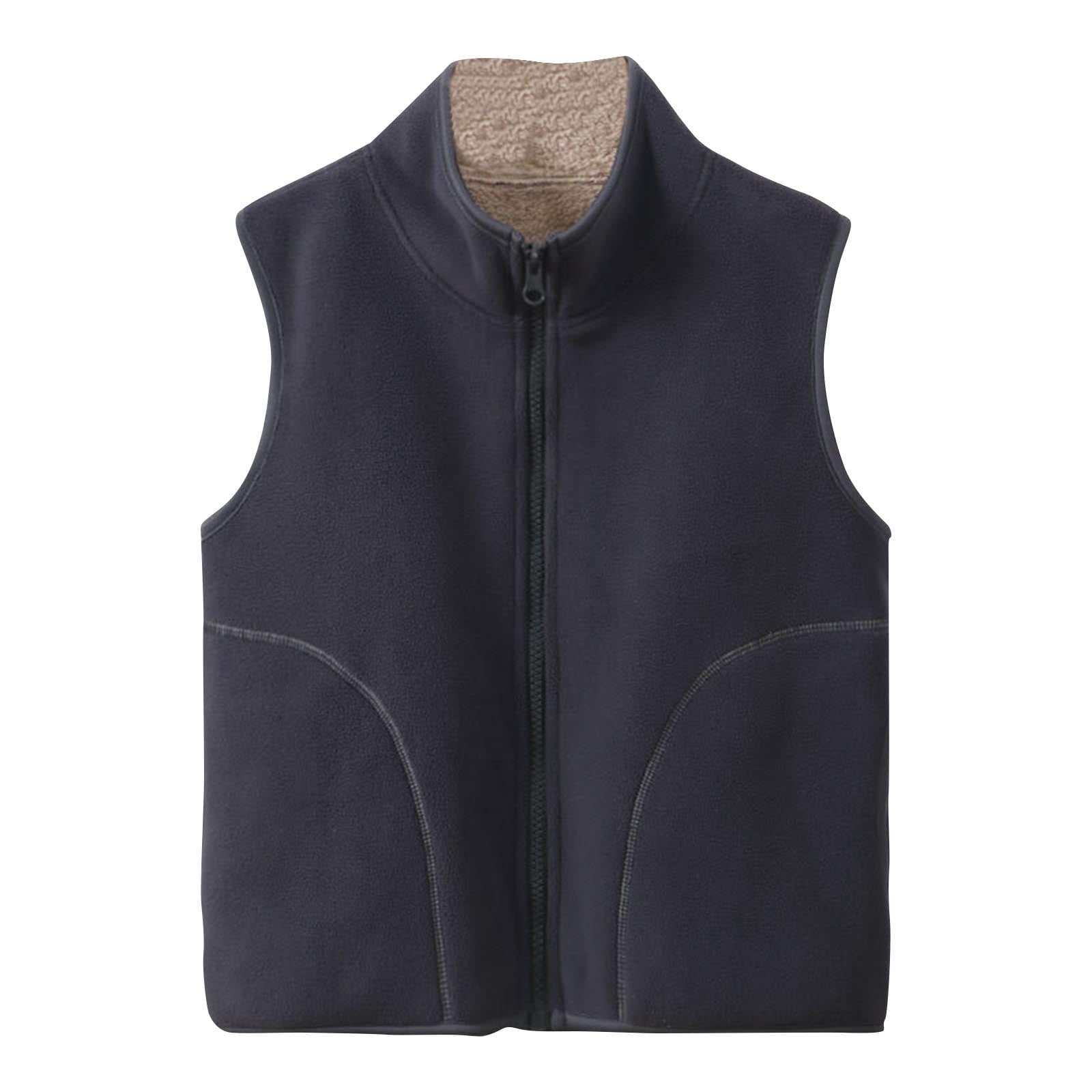 AINIYS Little Girls Boys Polar Fleece Soft Vest Full Zipper Sleeveless ...