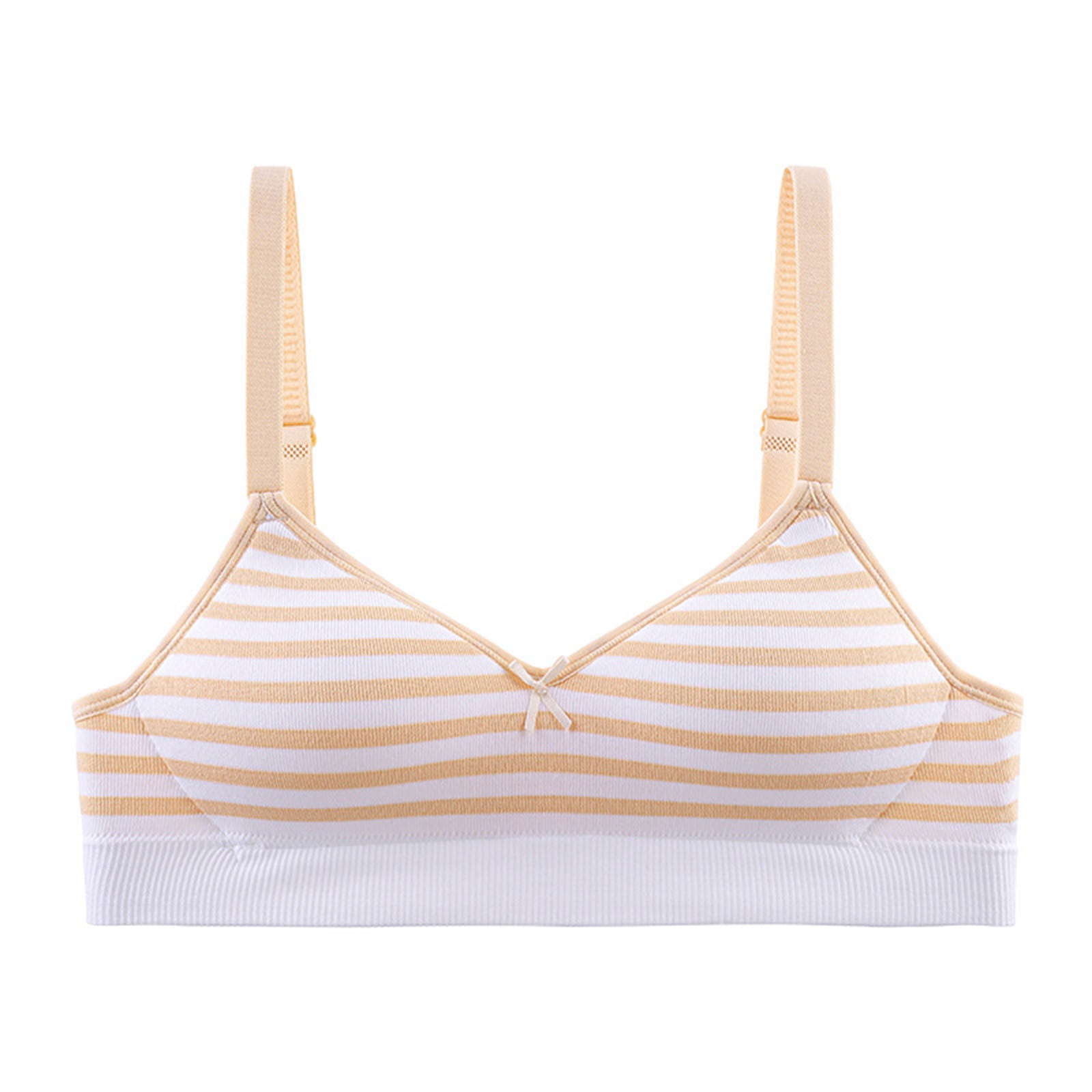 AINIYS Modal Striped Growth Bra Soft Cup Bra Wireless Breathable ...