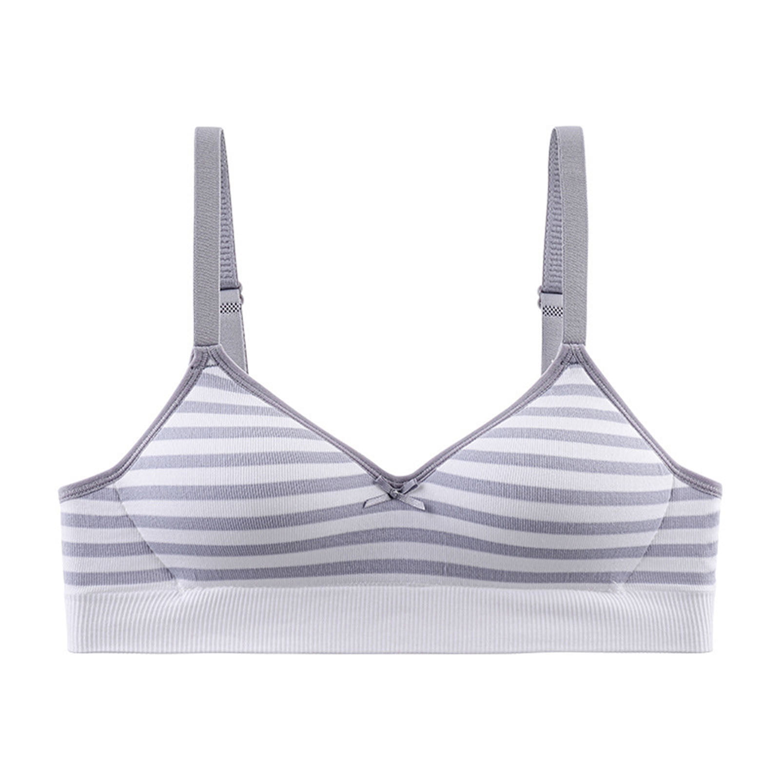 AINIYS Modal Striped Growth Bra Soft Cup Bra Wireless Breathable ...