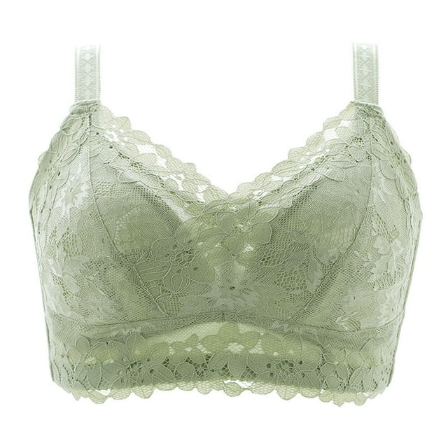 AINIYS Secure Fit Bra for Women Wireless Front Closure Gathered Full ...