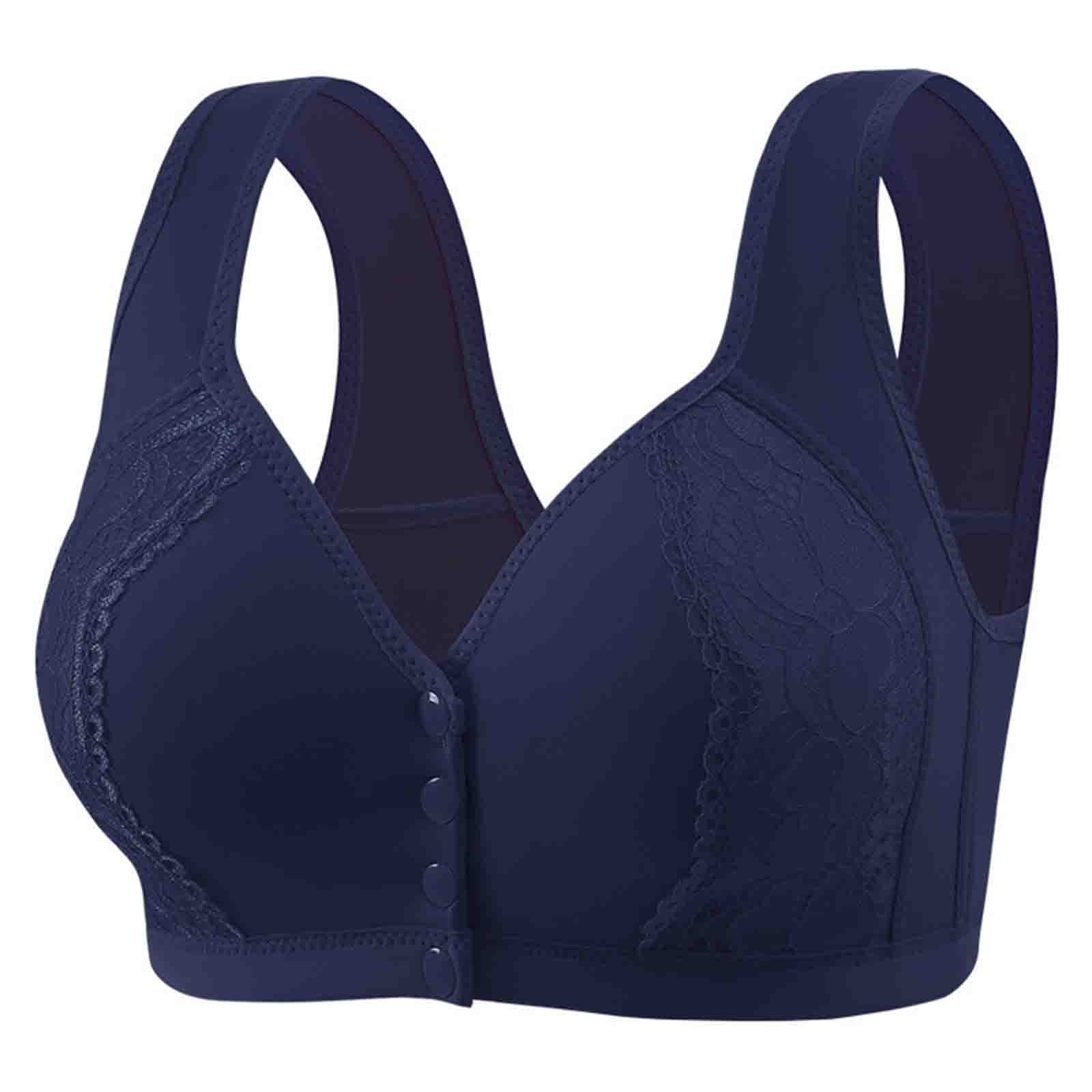 AINIYS Soft Cup Bra Secure Fit Bra for Women Front Closure Wireless ...