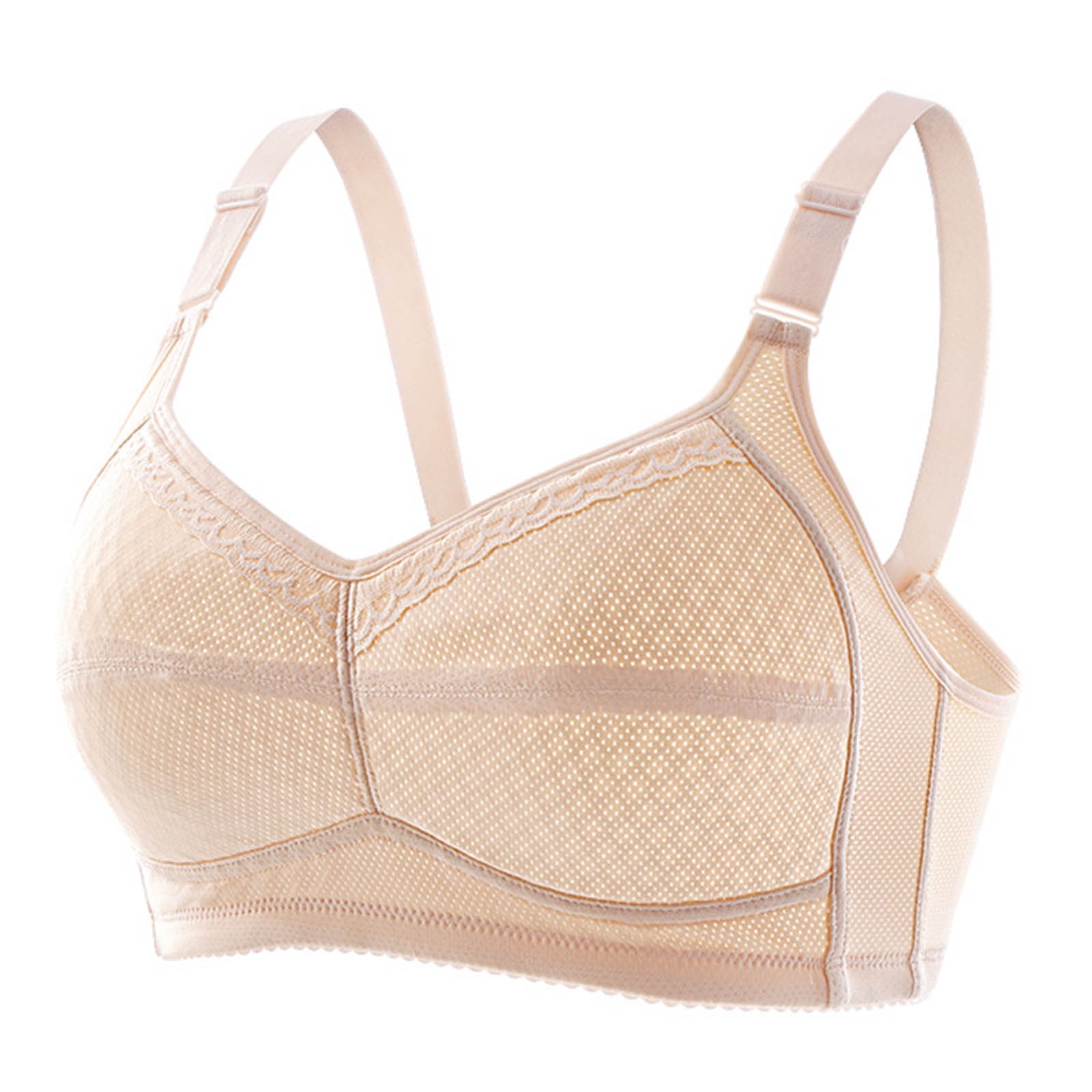 AINIYS Thin Fabric Bralettes Soft Cup Bra Wireless Secure Fit Bra for ...