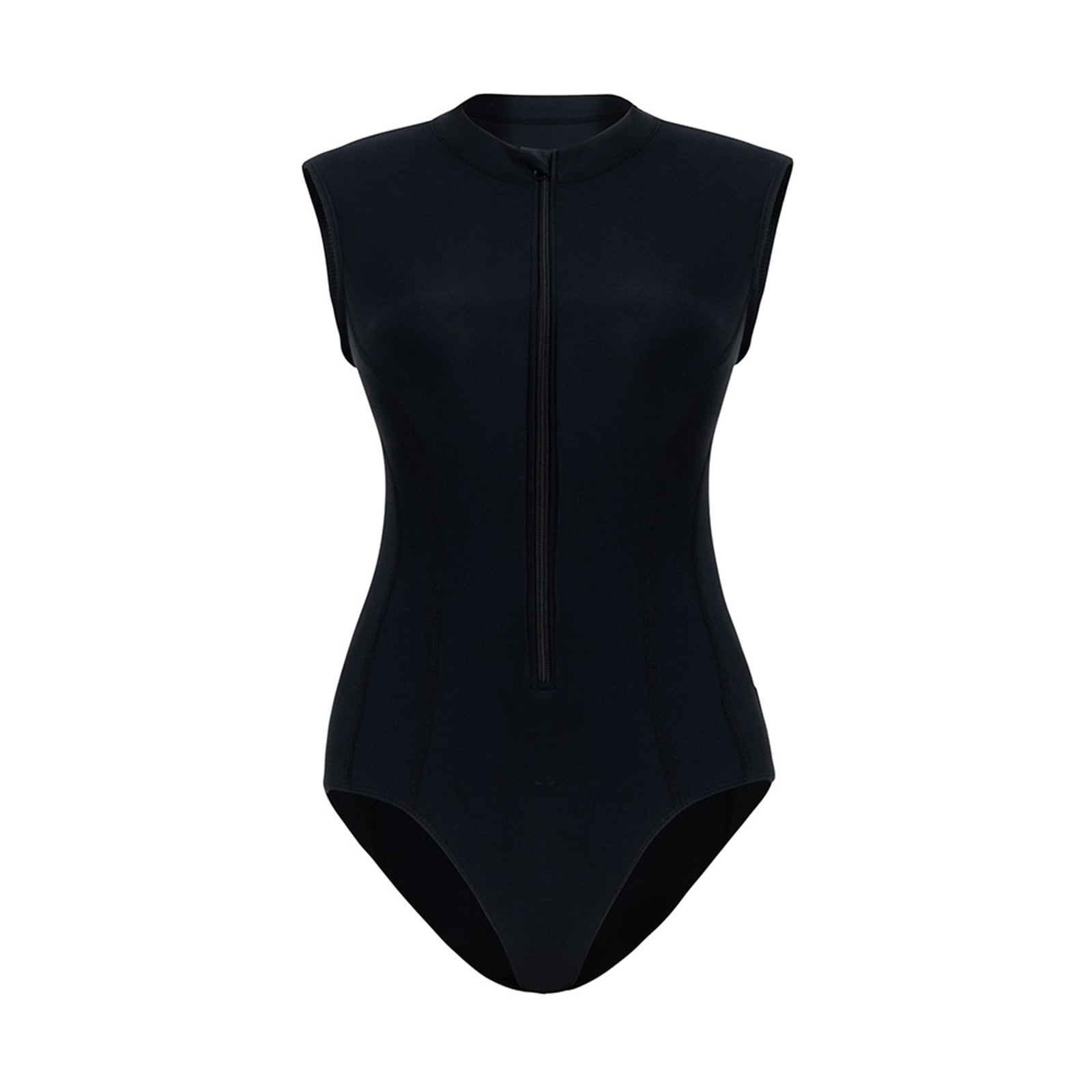 AINIYS Women's 1-Piece Swimsuit Turtleneck Back Cutout Detail ...