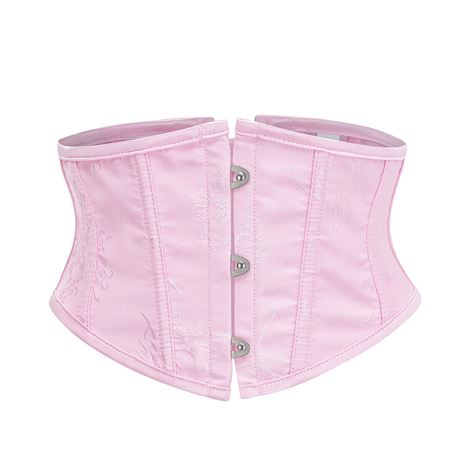 AINIYS Women's Embroidered Button-Front Waist Cincher Vintage Shapewear ...
