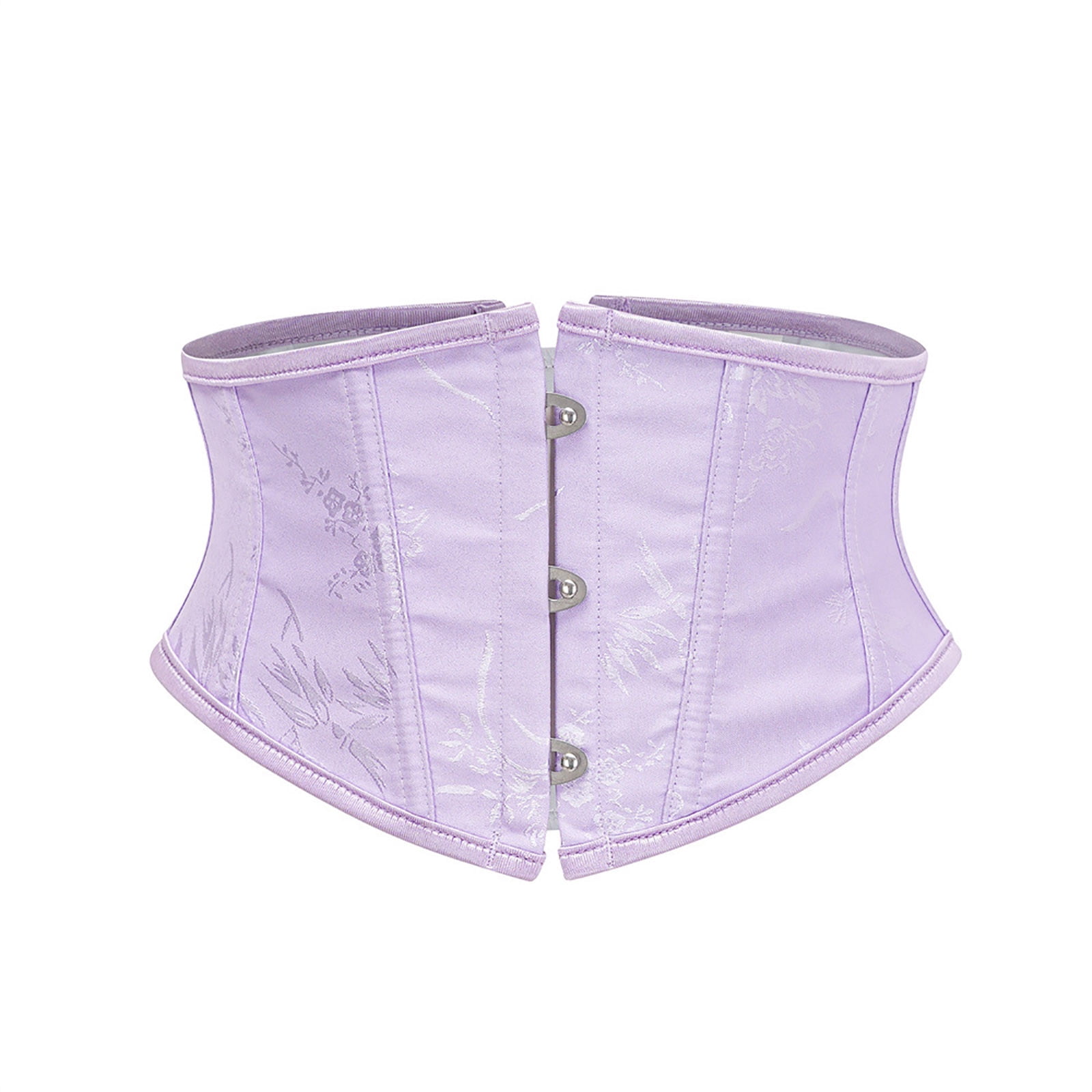 AINIYS Women's Embroidered Button-Front Waist Cincher Vintage Shapewear ...