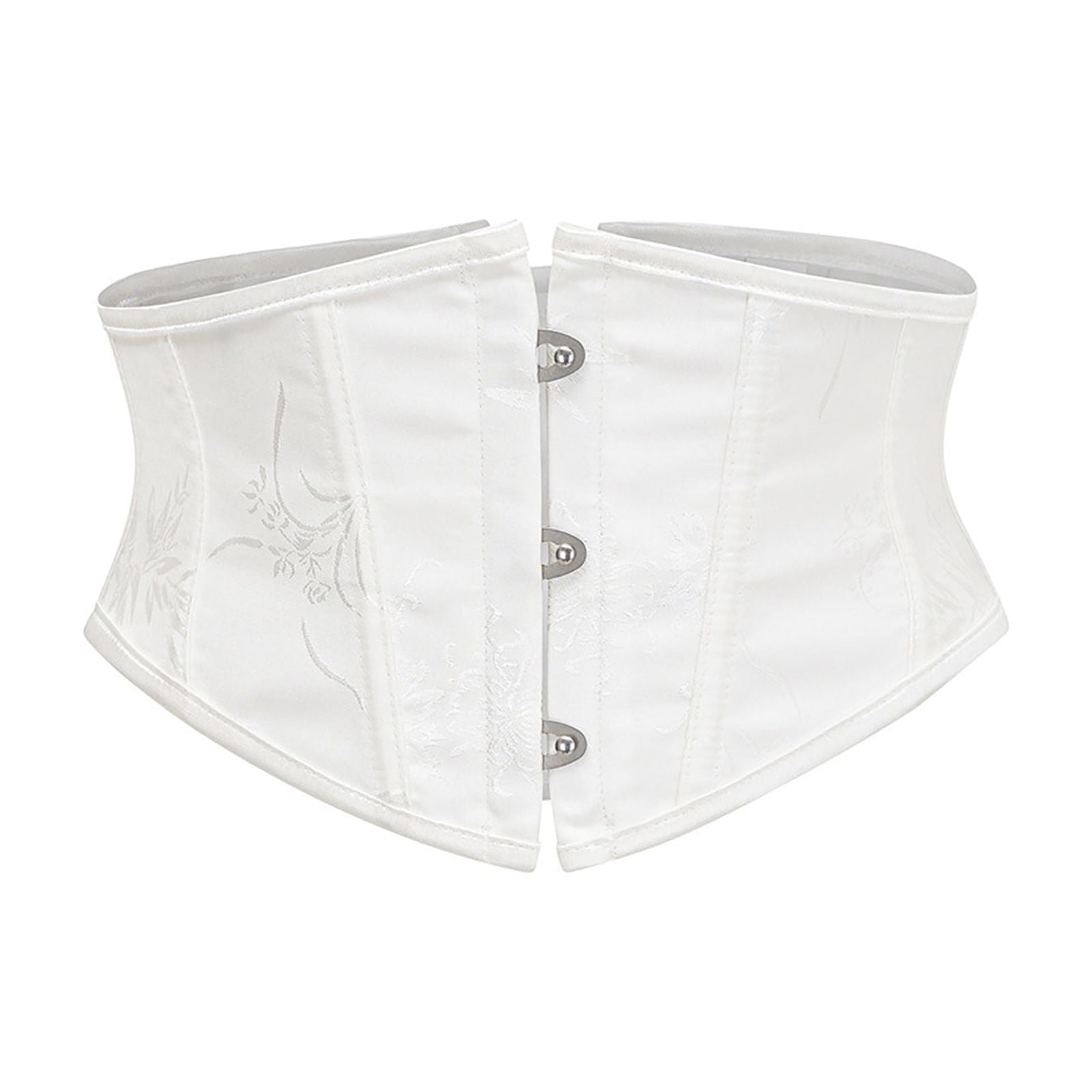 AINIYS Women's Embroidered Button-Front Waist Cincher Vintage Shapewear ...