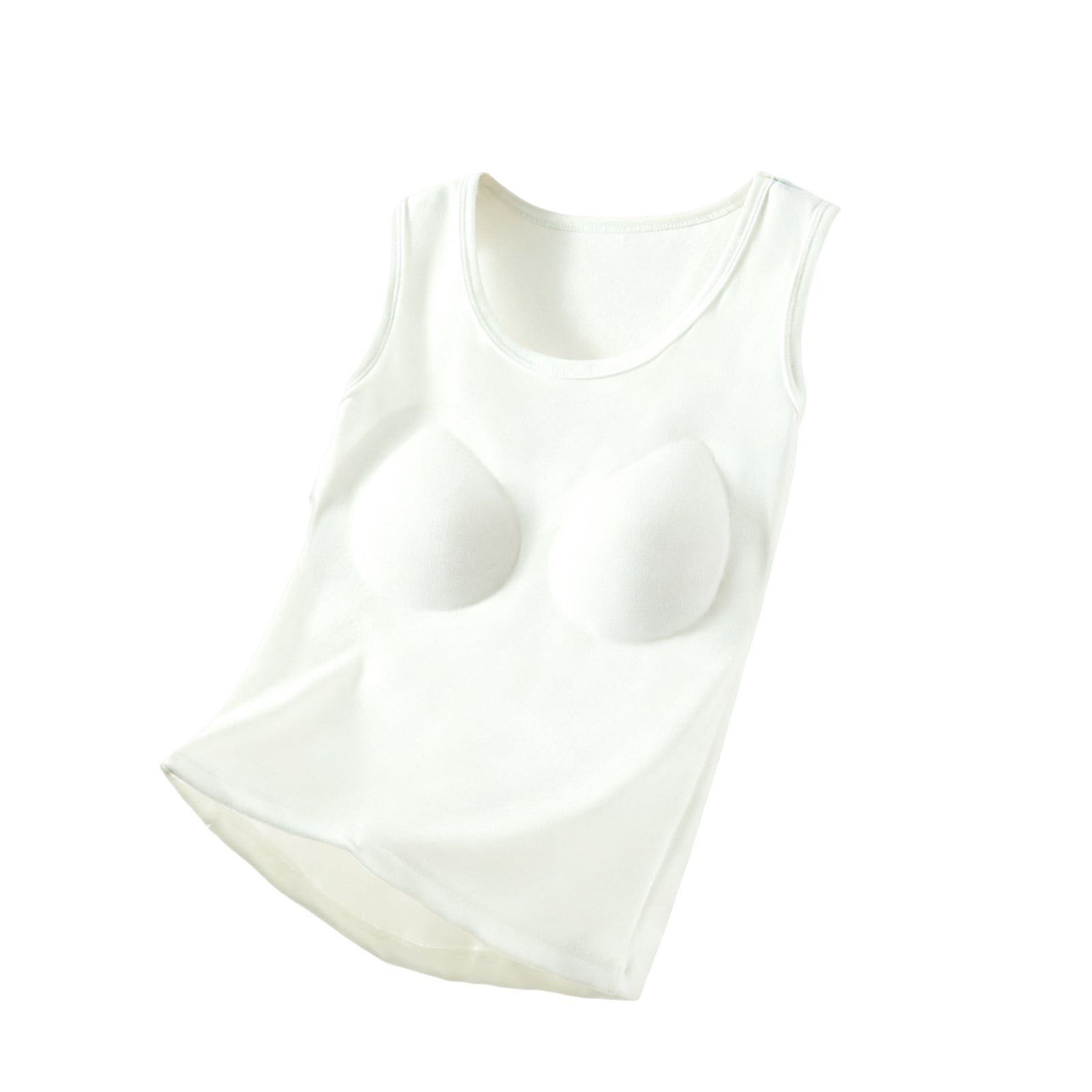 AINIYS Women's Neck Sleeveless Built-In Bra Tank Tops Comfortable ...
