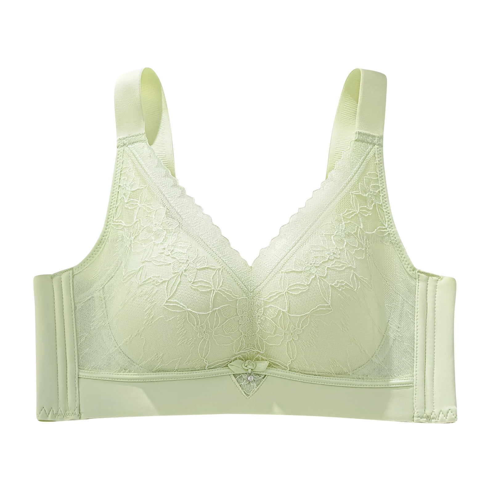 AINIYS Women's Wireless Lift and Support Push-Up Bra Floral Lace ...