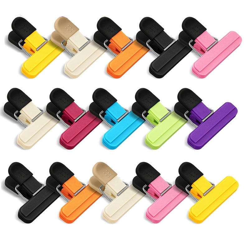 AINMEGE Food Bag Clips Plastic Heavy Seal Grip, Clip Holders for ...