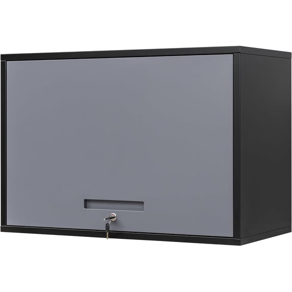 AINUO Wall Mounted Metal Cabinet with Doors & Adjustable Shelves, Wall ...