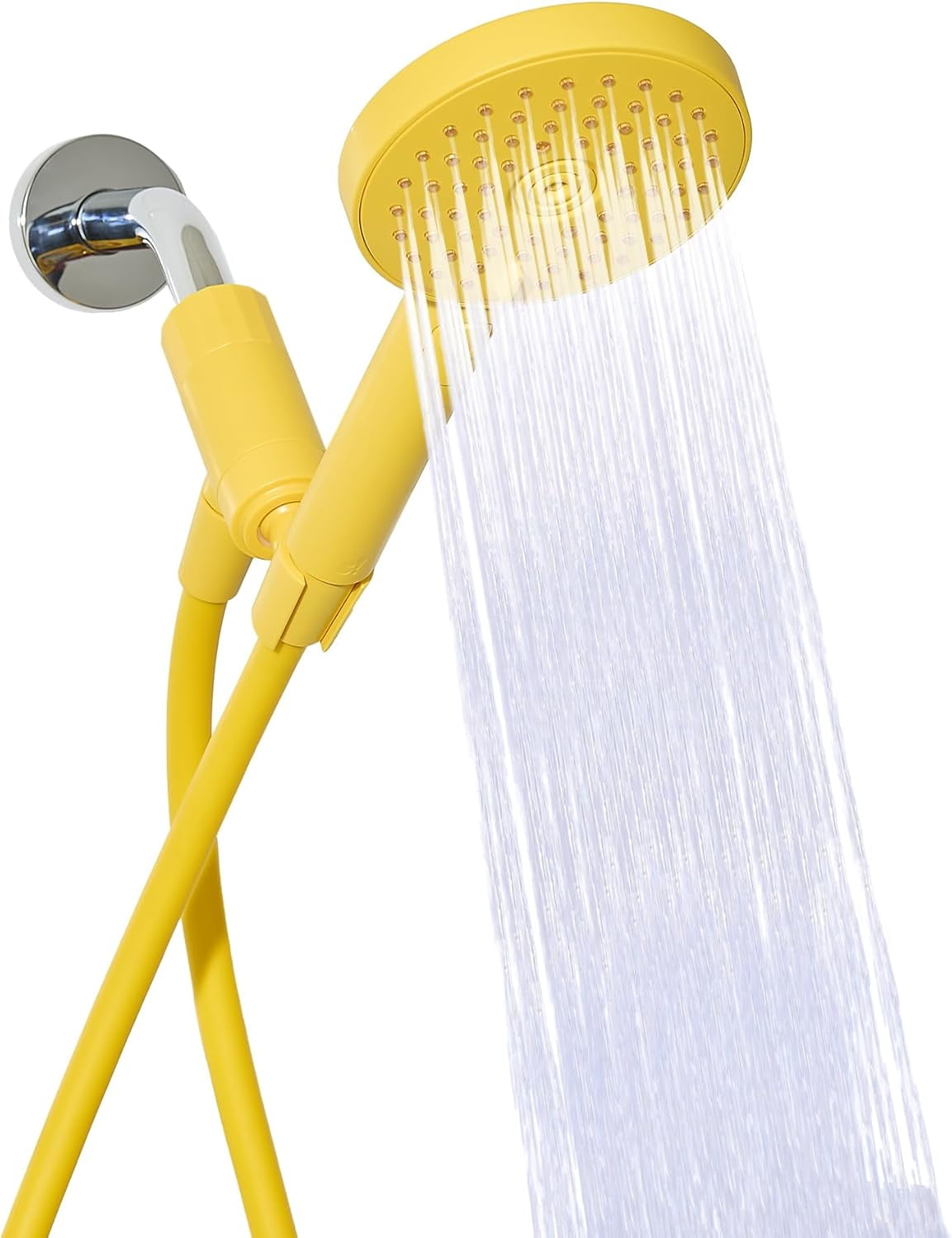 AINUO Yellow Handheld Shower Head, High Pressure 3 Spray Modes with ...