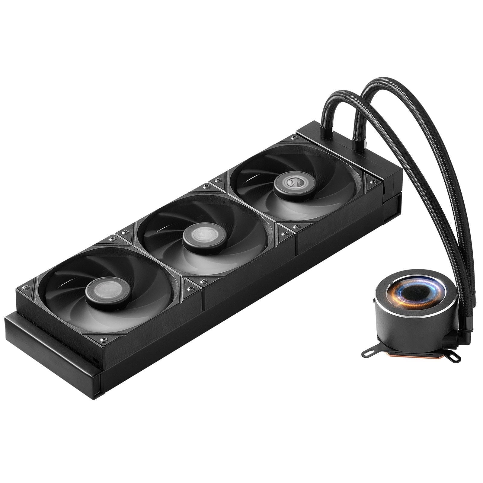 AIO Liquid CPU Cooler with 3 120mm PWM Fans - Universal Intel/AMD Mount ...