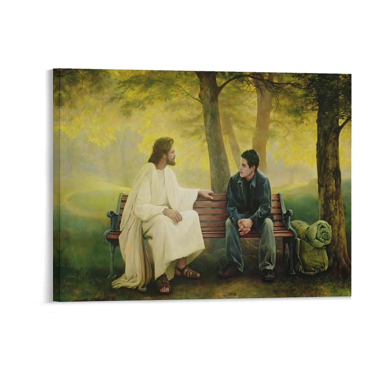 AIOE "A Conversation with Christ" Contemporary Christian Wall Art ...