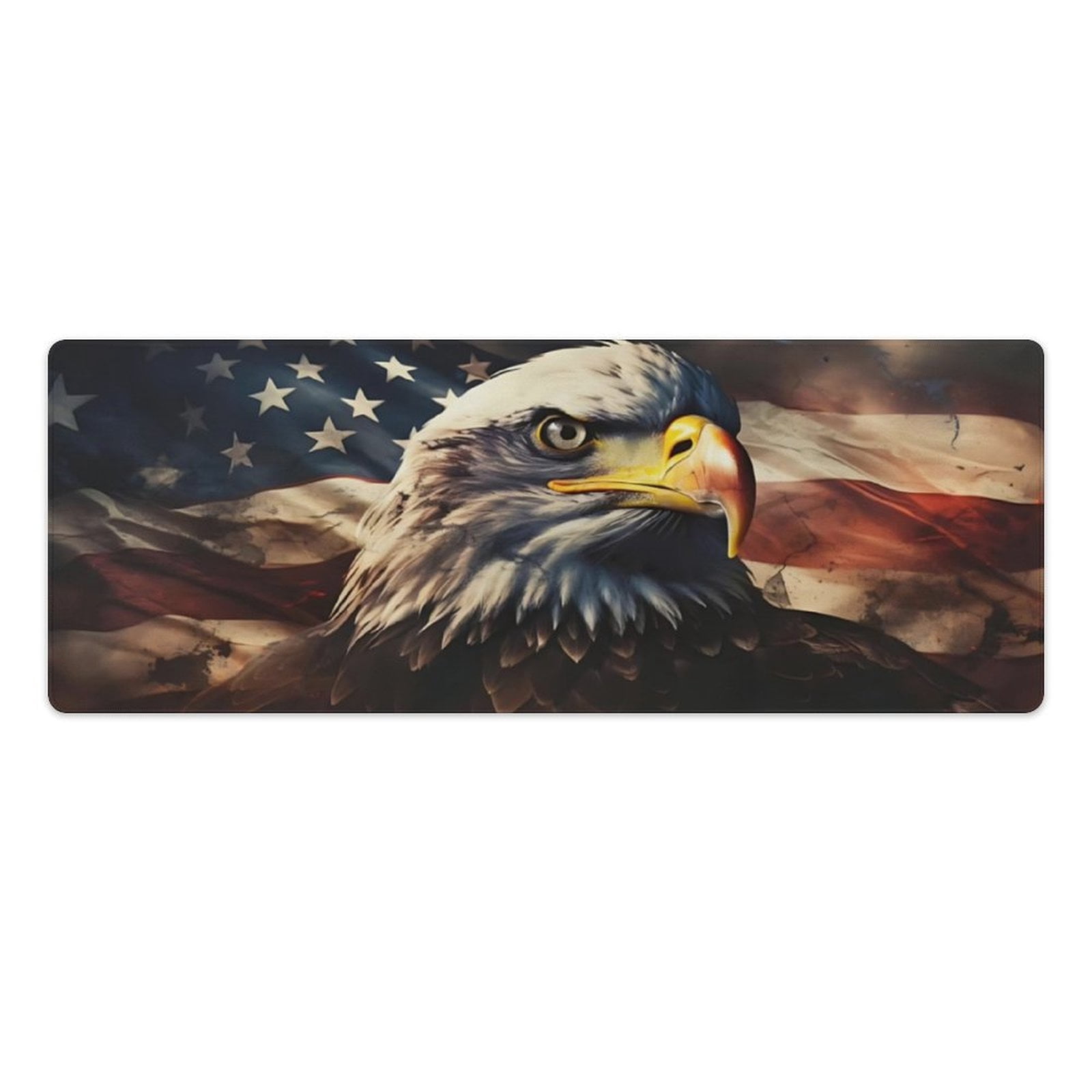 AIOE American Bald Eagle Flag Mouse Pad,USA Bald Eagle Desk Pad XXL ...