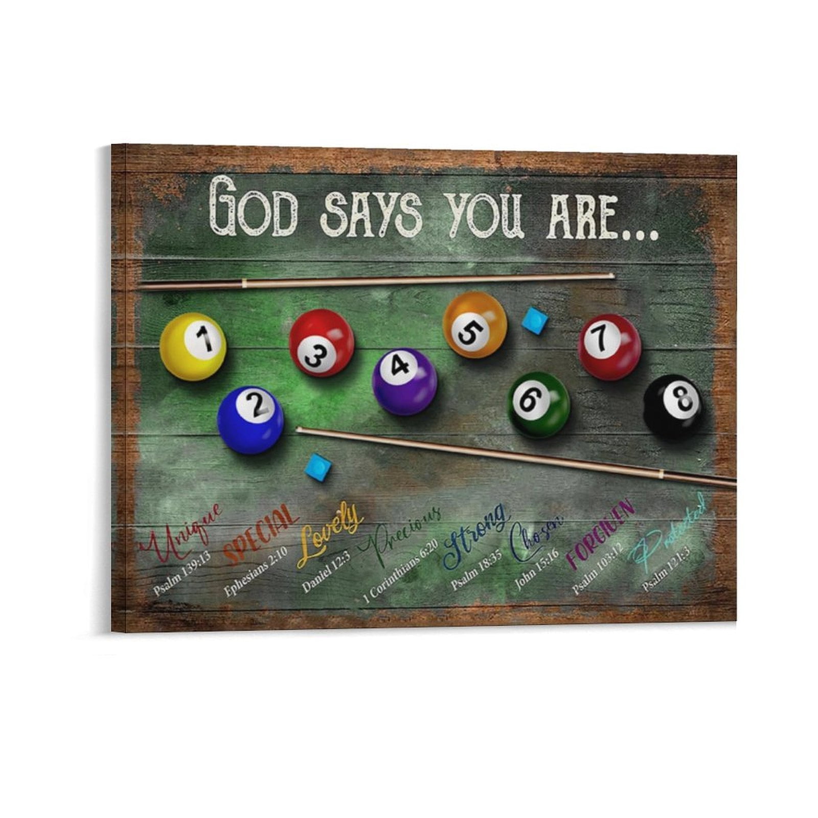 AIOE Bring Joy to Your Pool Room: ‘God Says You Are…’ Billiards ...