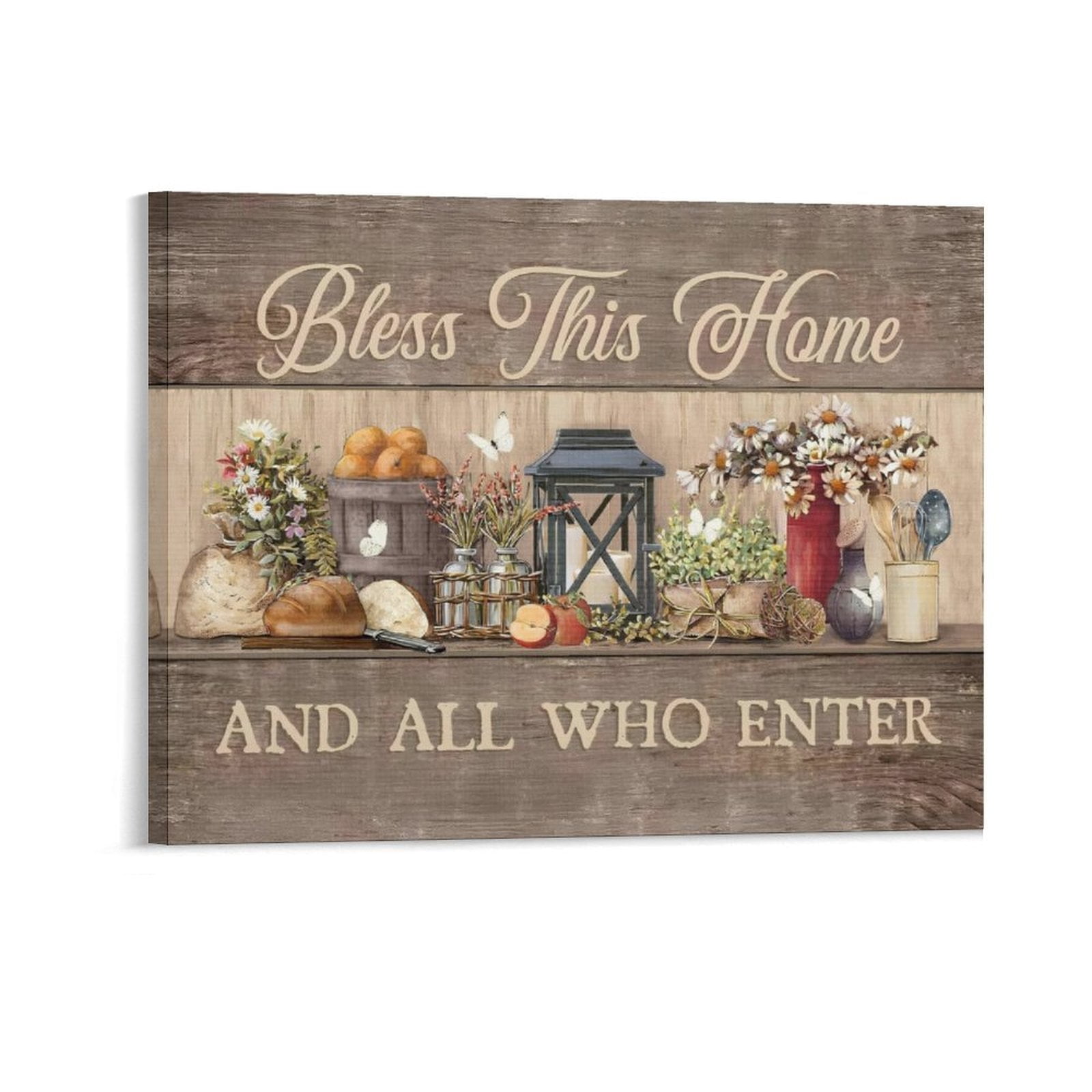 AIOE Invite Warmth into Your Home with “Bless This Home” Rustic ...