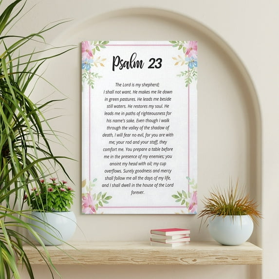 AIOE Psalm 23 Wall Art Canvas Wall Art Posters Gifts Bedroom Painting ...