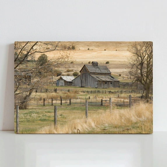 AIOE Rustic Farmhouse Wall Art Vintage Barn Wall Art Country Field ...