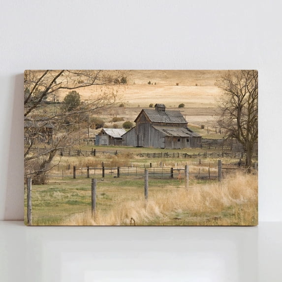 AIOE Rustic Farmhouse Wall Art Vintage Barn Wall Art Country Field ...