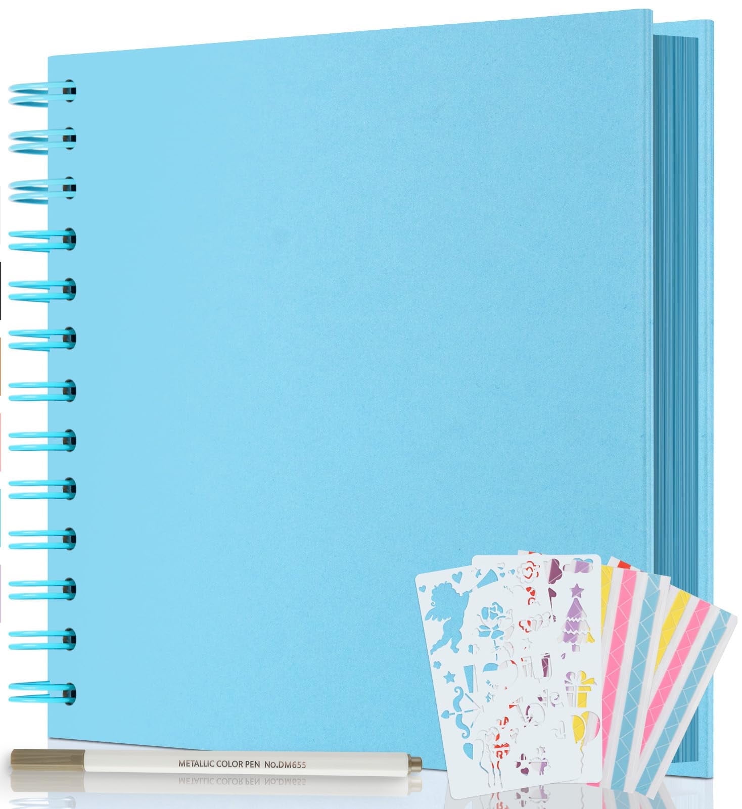 AIOR 7x7 Inch Scrapbook Album 40 Pages Hardcover Small scrapbook DIY ...