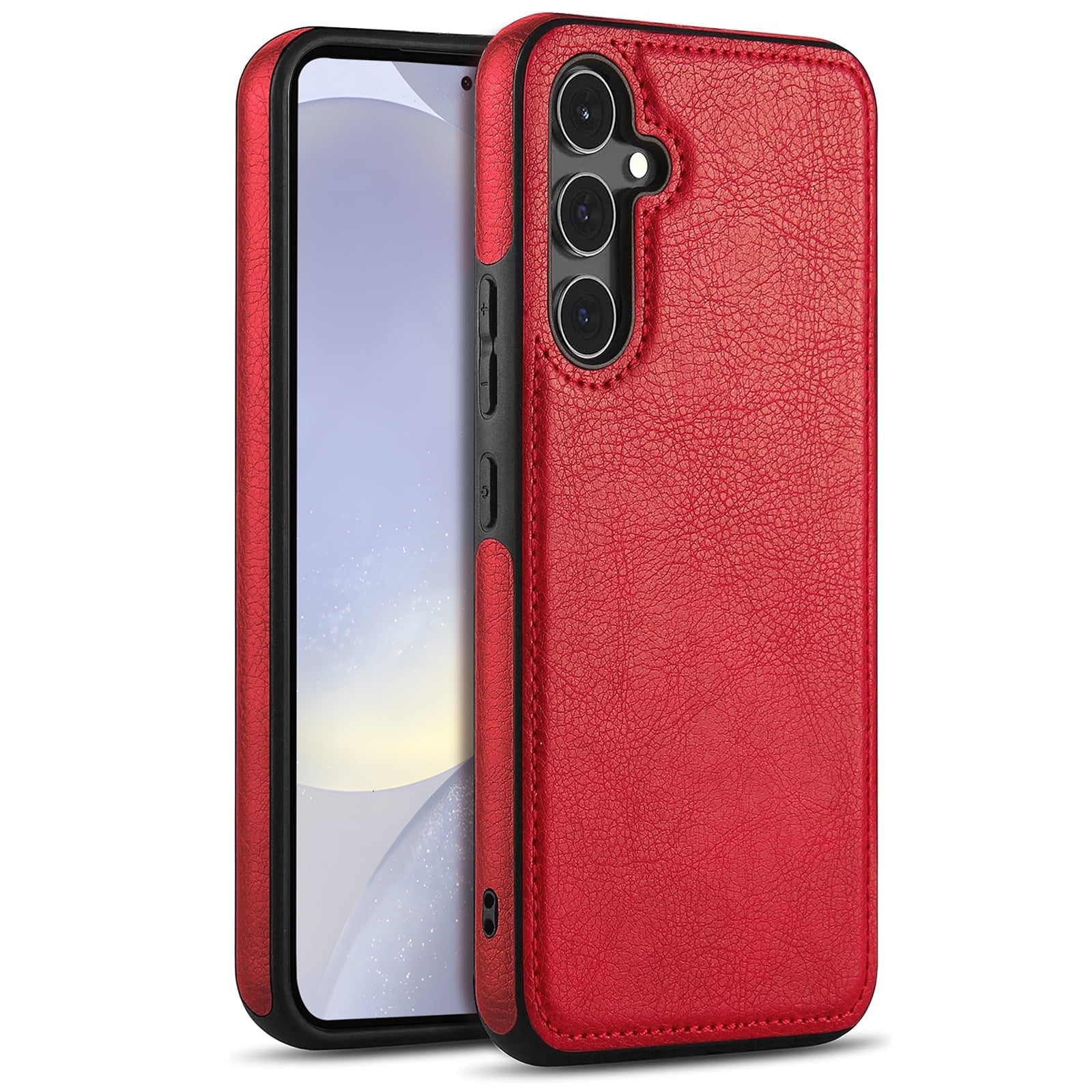 AIOVETEAB Compatible with Samsung Galaxy S24 5G Case Premium Leather ...