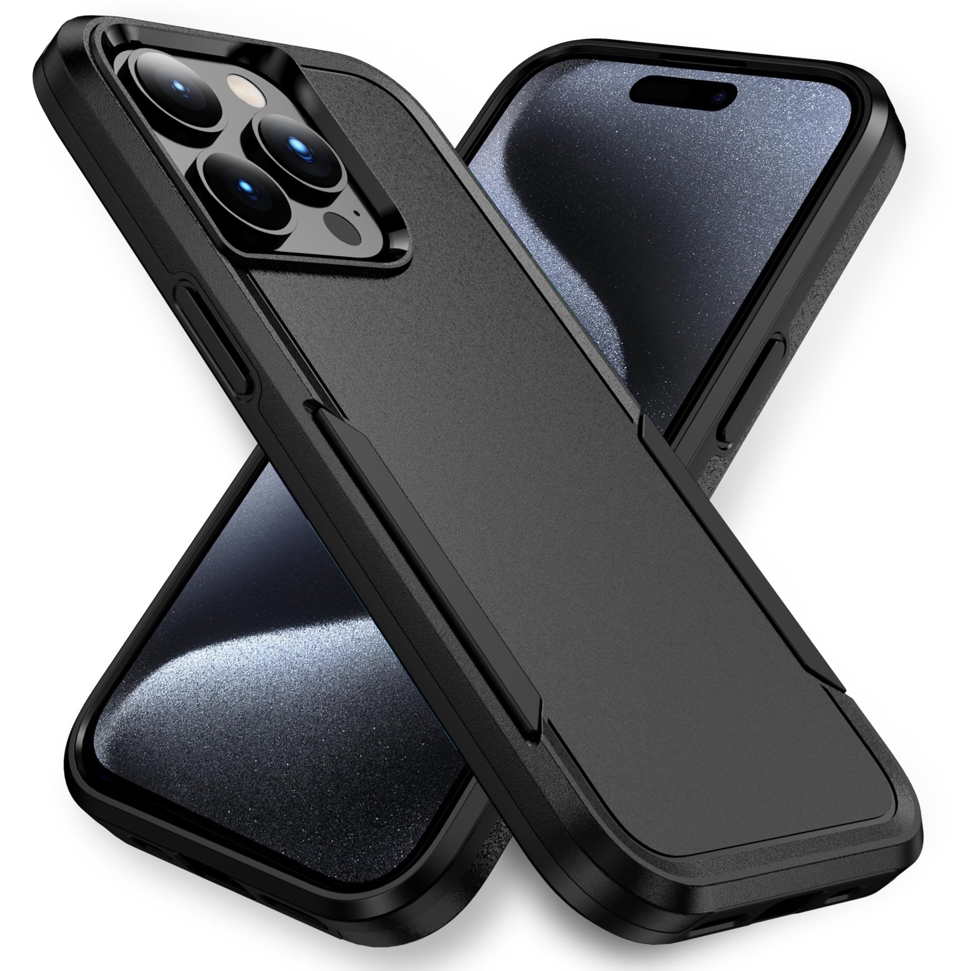 AIOVETEAB Defender Case Designed for iPhone 15 Pro case, Heavy Duty ...