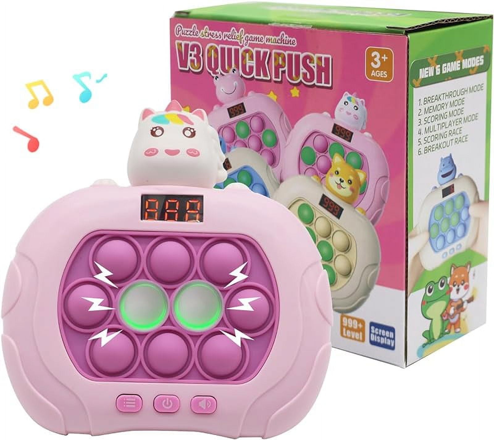 AIPINQI Pop Game Light Up Fidget Toy, Quick Push Game Console, Whack a Mole Game, Decompression ...