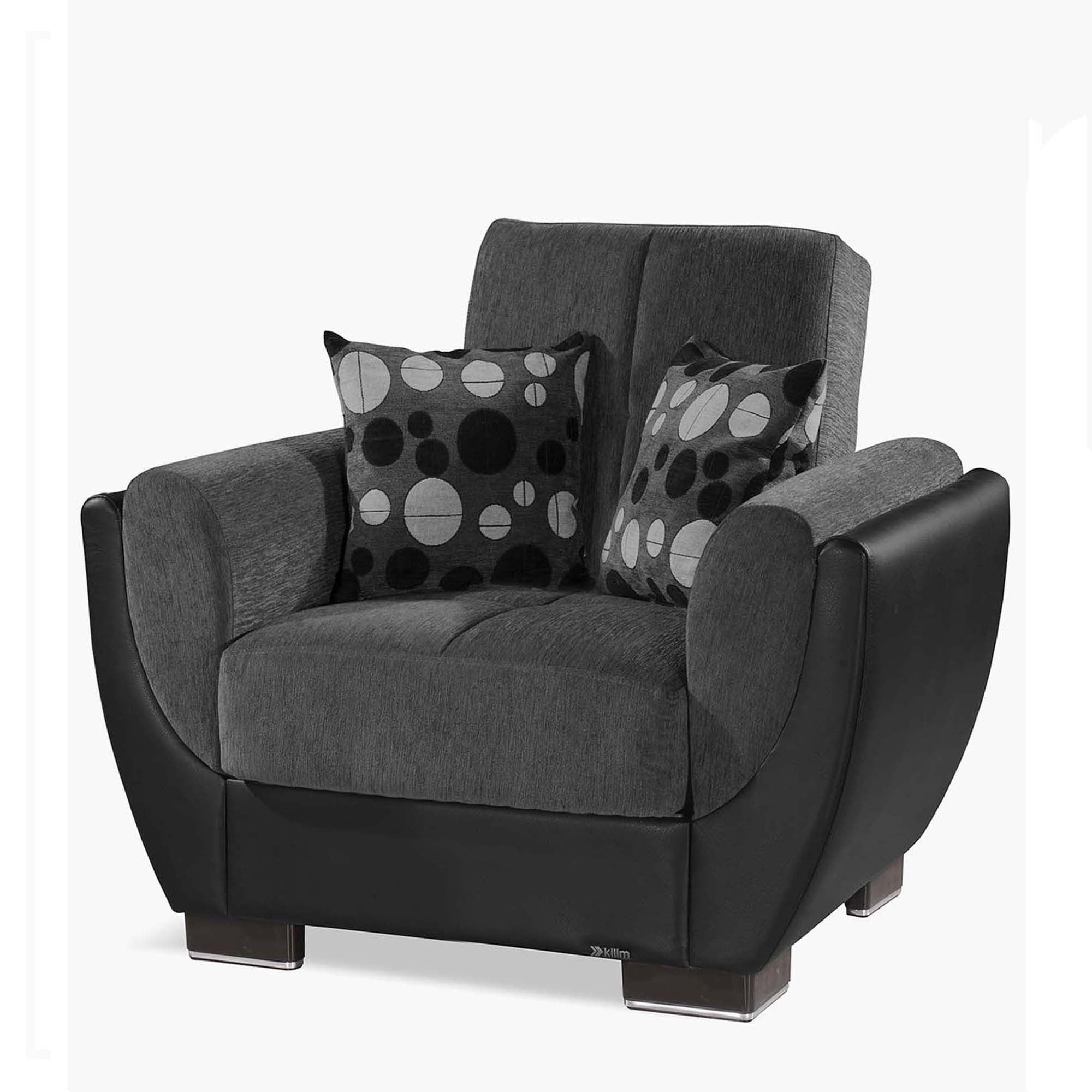 AIR ARMADA Chair 118 DARK GRAY/BLACK - Walmart.com