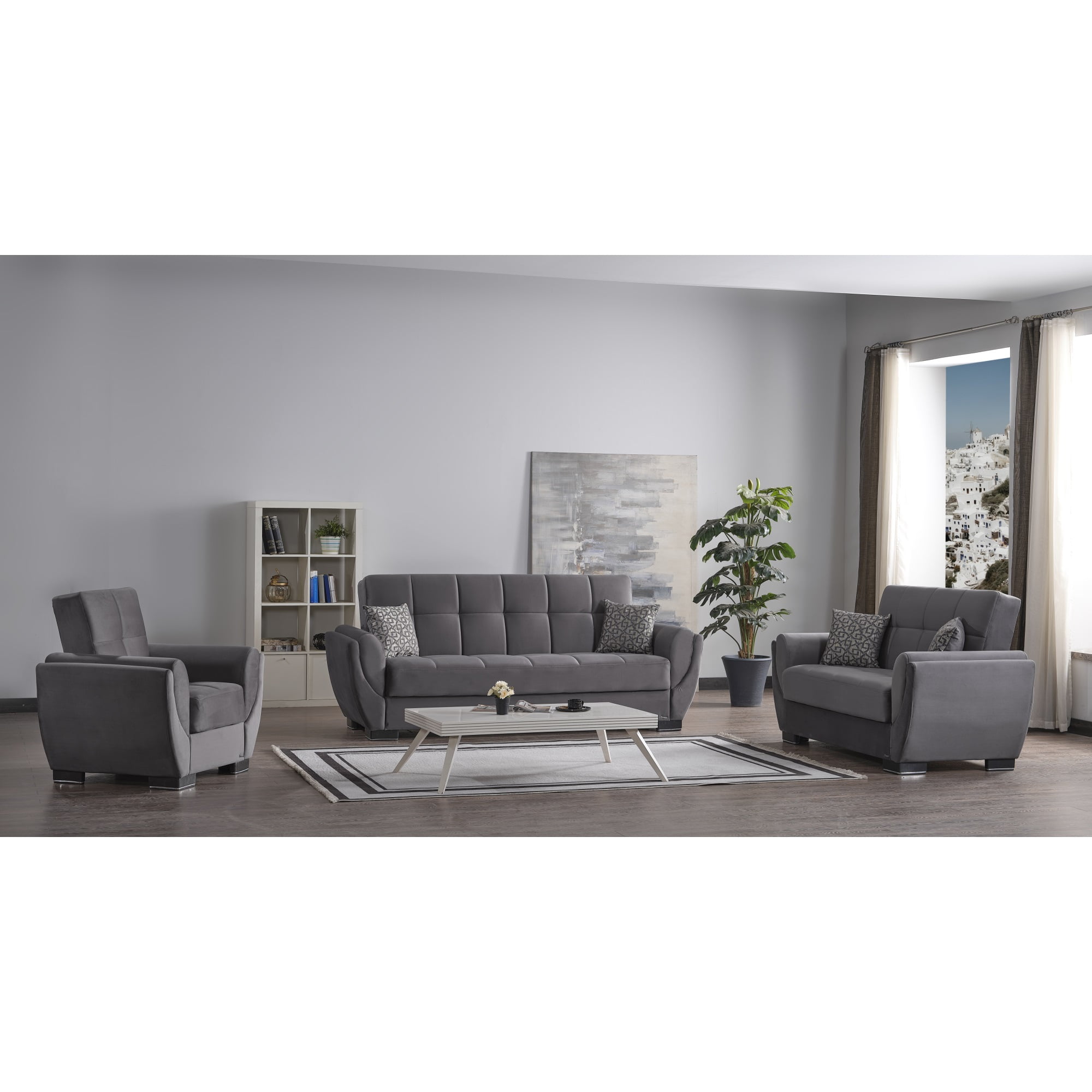 AIR ARMADA SOFABED 101 MICROFIBER GRAY - Walmart.com