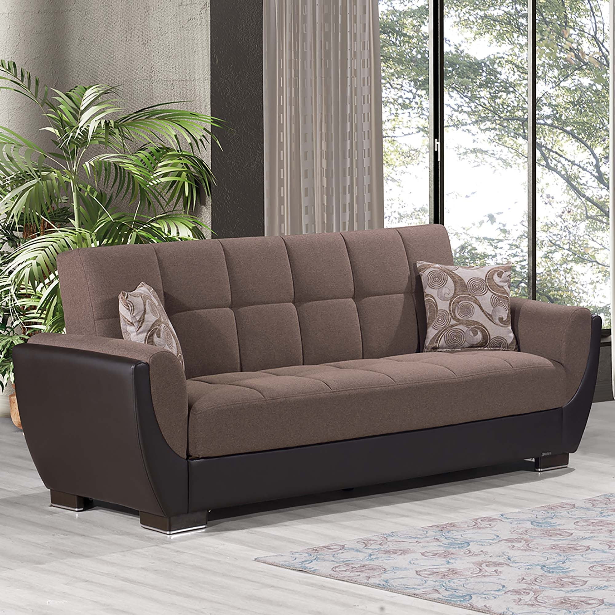 AIR ARMADA SOFABED 114 BRN/BRN - Walmart.com