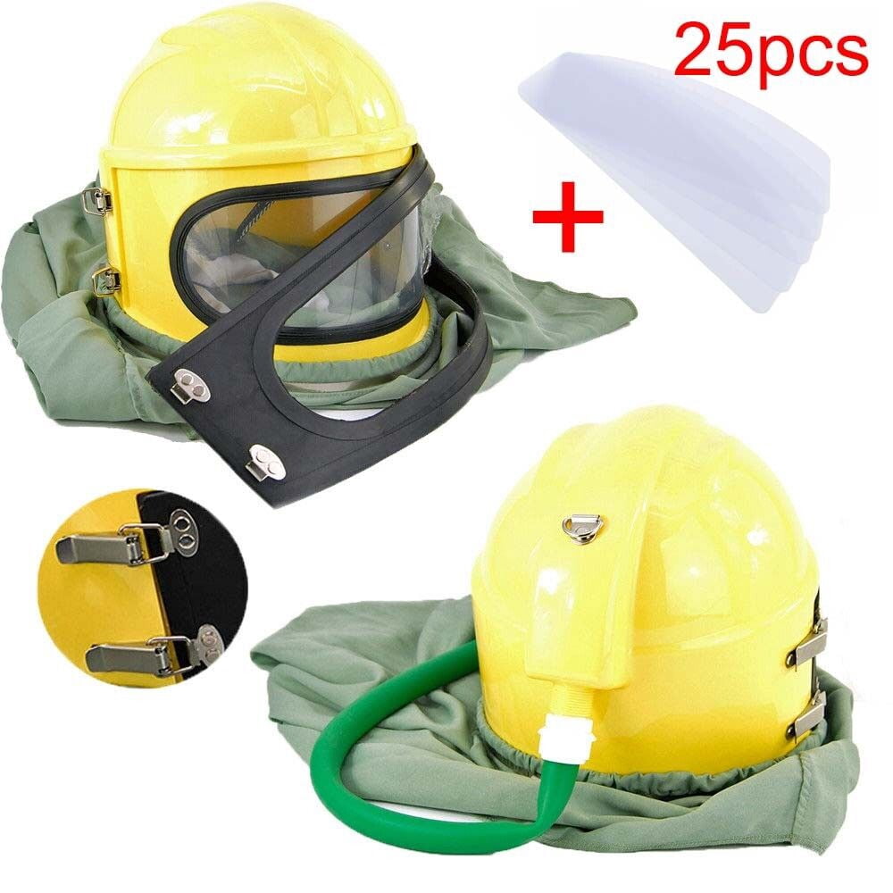 AIR FED Supplied Safety Sandblast Helmet Sand Blast Hood Protector ...