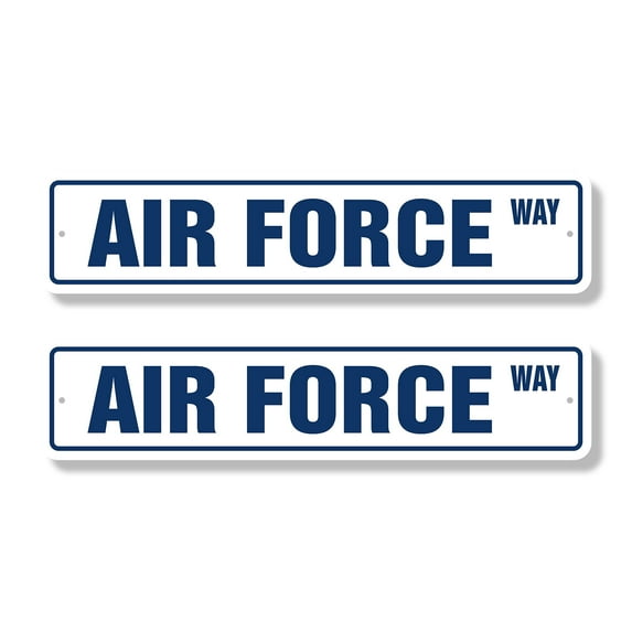 AIR FORCE Classic Street Sign (2 Pack) new military road cadet Road ...