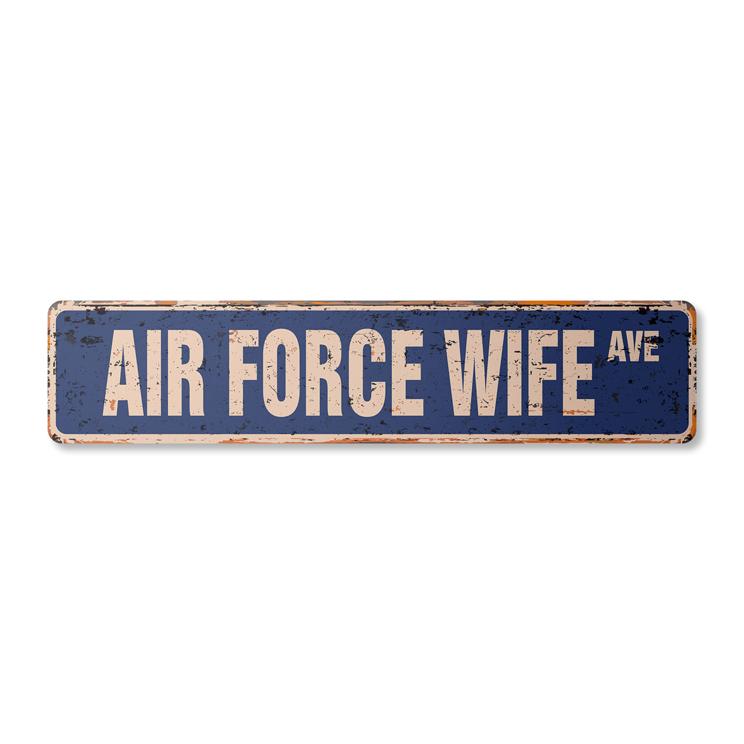 AIR FORCE WIFE Vintage Aluminum Street Sign military family usaf ...
