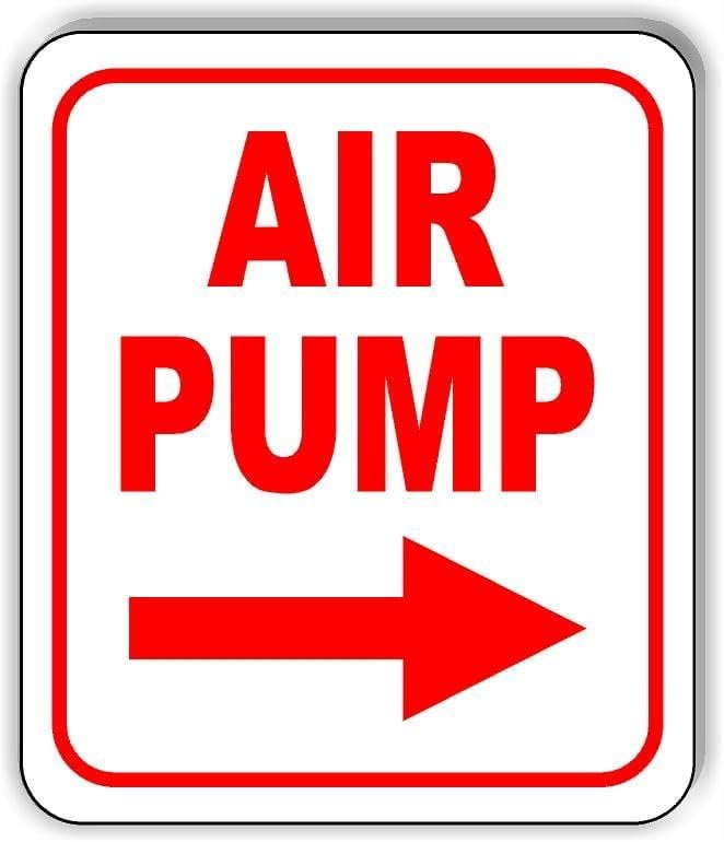 AIR PUMP RIGHT ARROW Aluminum Composite Sign, 8.5"x10" - Walmart.com