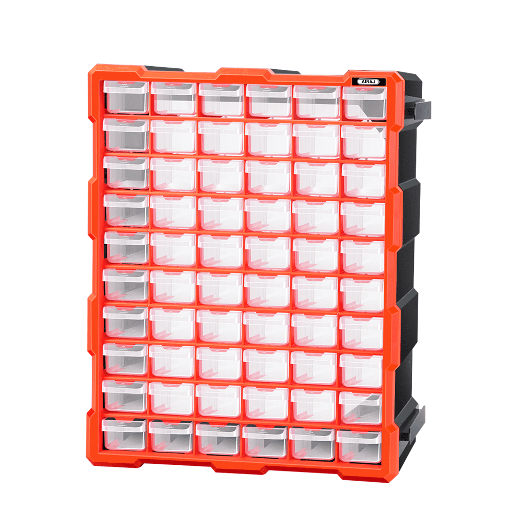 AIRAJ 18-Inch Tool Storage Cabinet with 60 Removable Drawers, Heavy ...