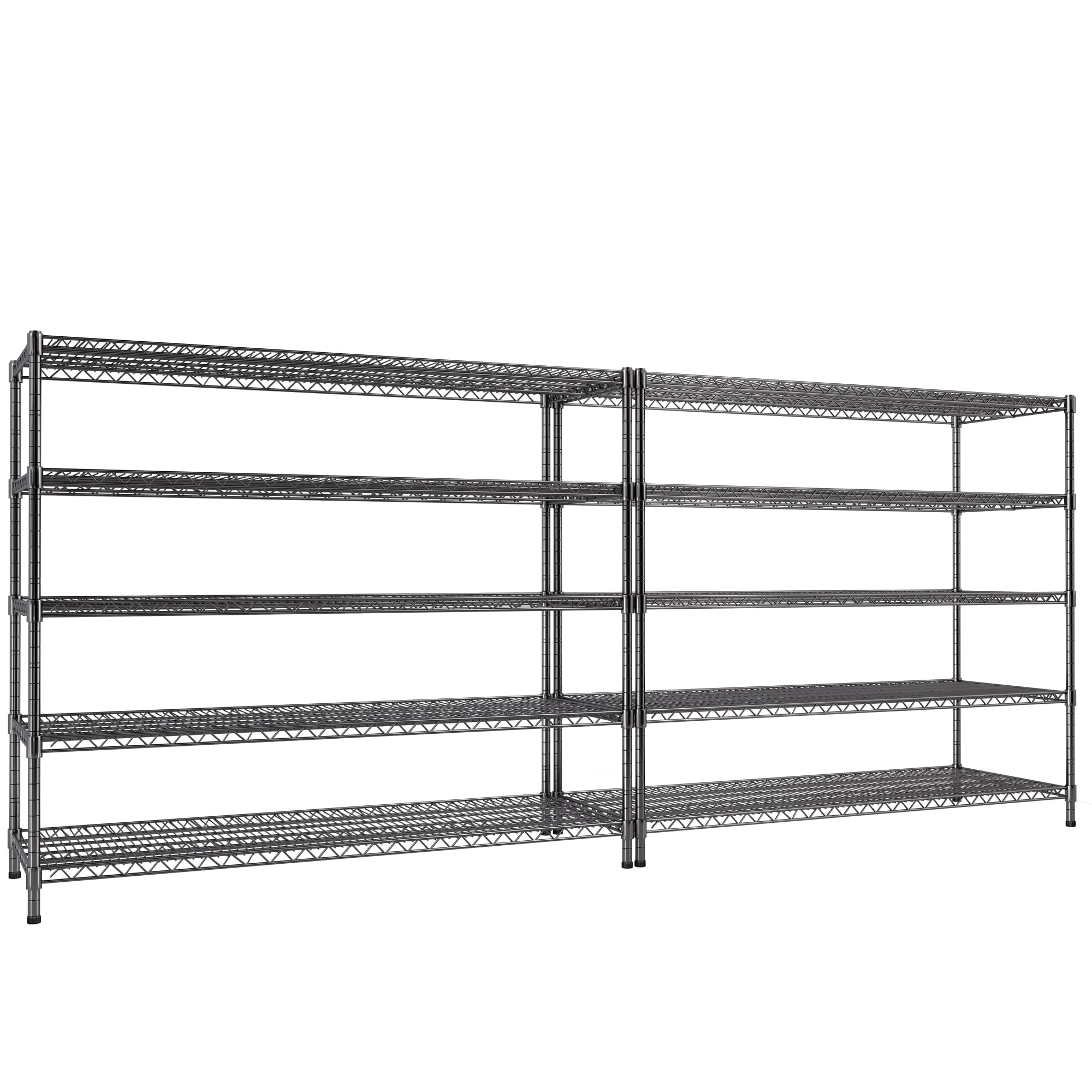 AIRAJ 2-Pack Heavy Duty 5-Tier Storage Shelves, 3200 LBS Capacity ...