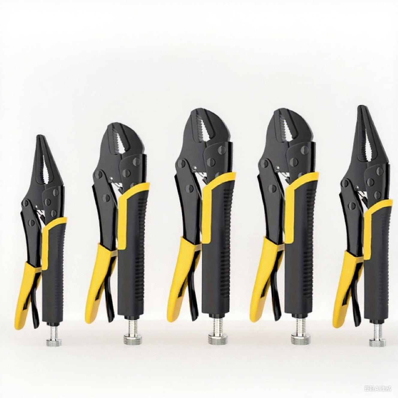 AIRAJ 5-Piece Locking Pliers Set, Industrial Grade Tool Set with Anti ...