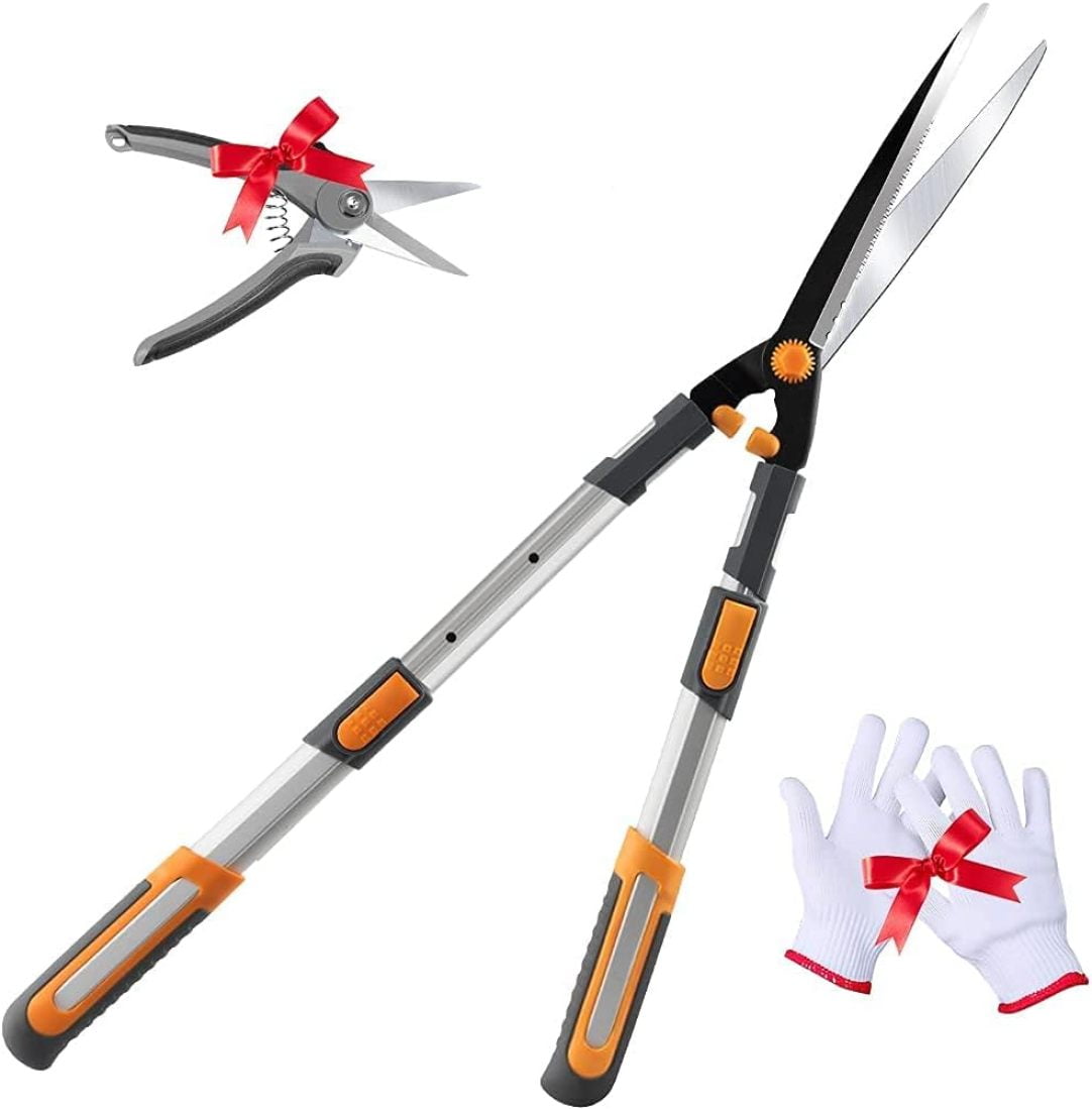 AIRAJ Telescopic Hedge Clippers & Shears,Extendable Hedge Clippers ...