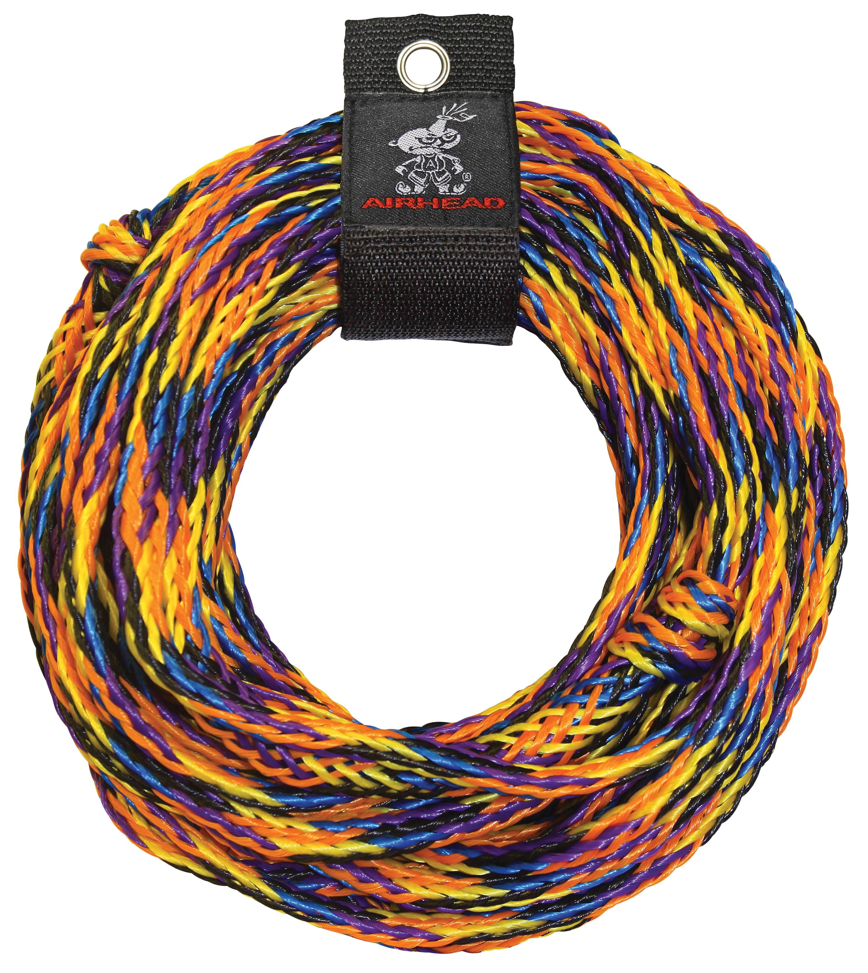 AIRHEAD Water Sports 60ft Towable Marine Boat Rope, 2-Rider Tube ...
