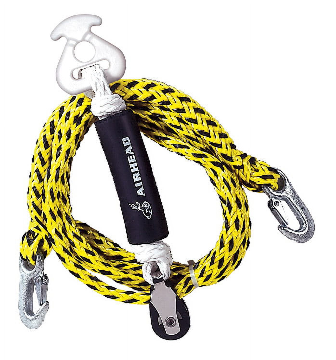 Airhead, Self Center Tow Harness, 12 FT, Yellow, Stainless Steel Pulley ...