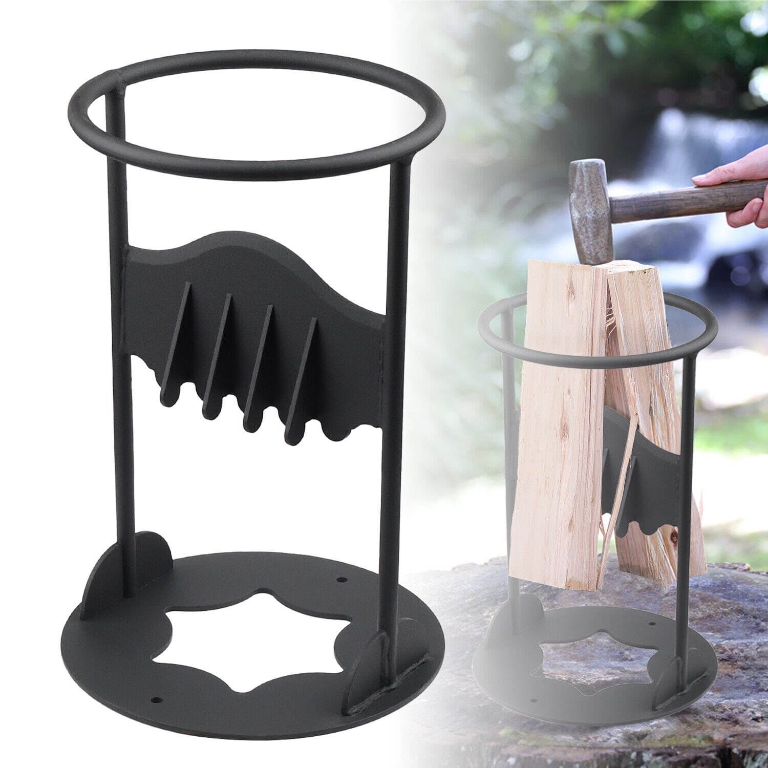 AIRKOUL 12in high Kindling Firewood Log Splitter Carbon Steel Wood ...